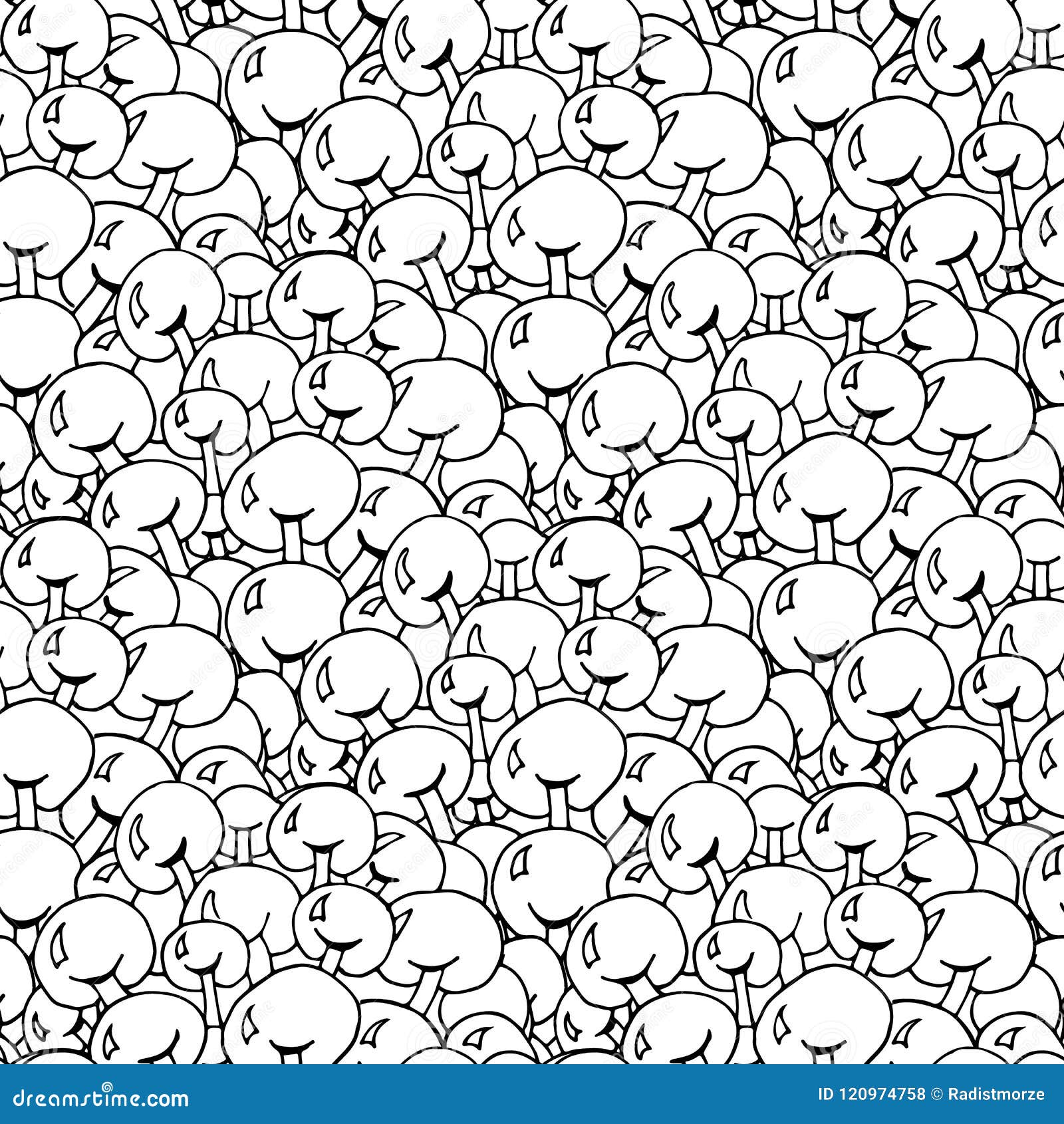 Doodle seamless pattern. stock illustration. Illustration of graphic ...