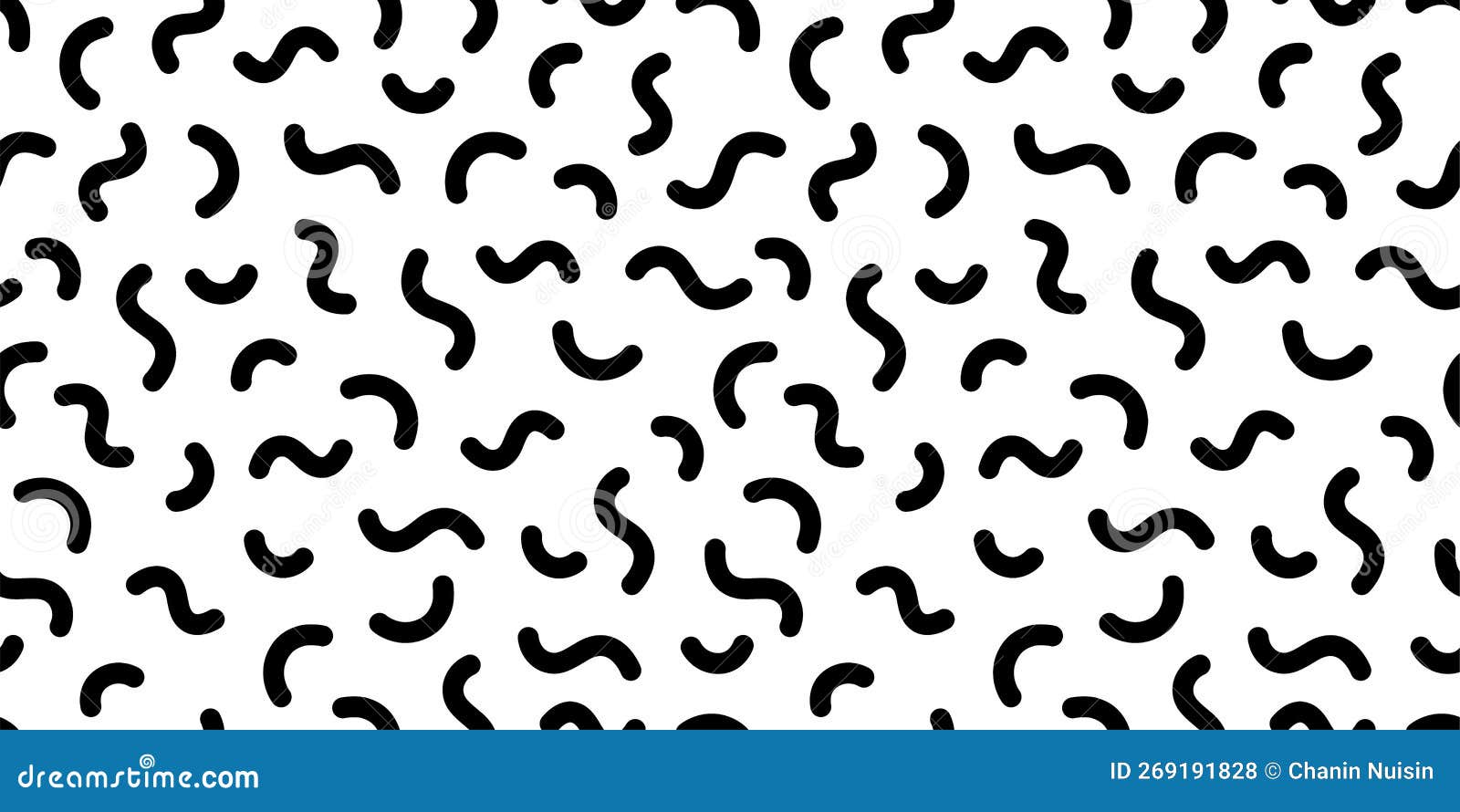 Doodle Seamless Pattern Zigzag Vector Abstract Cartoon Line Triangle ...