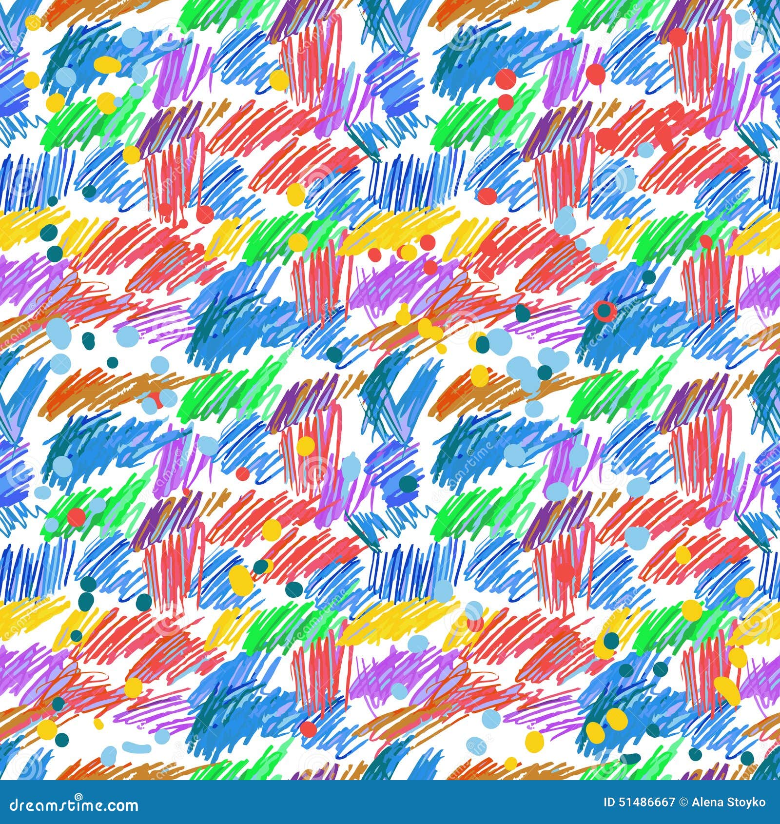 Doodle Seamless Pencil Scribble Pattern Stock Vector - Illustration of ...