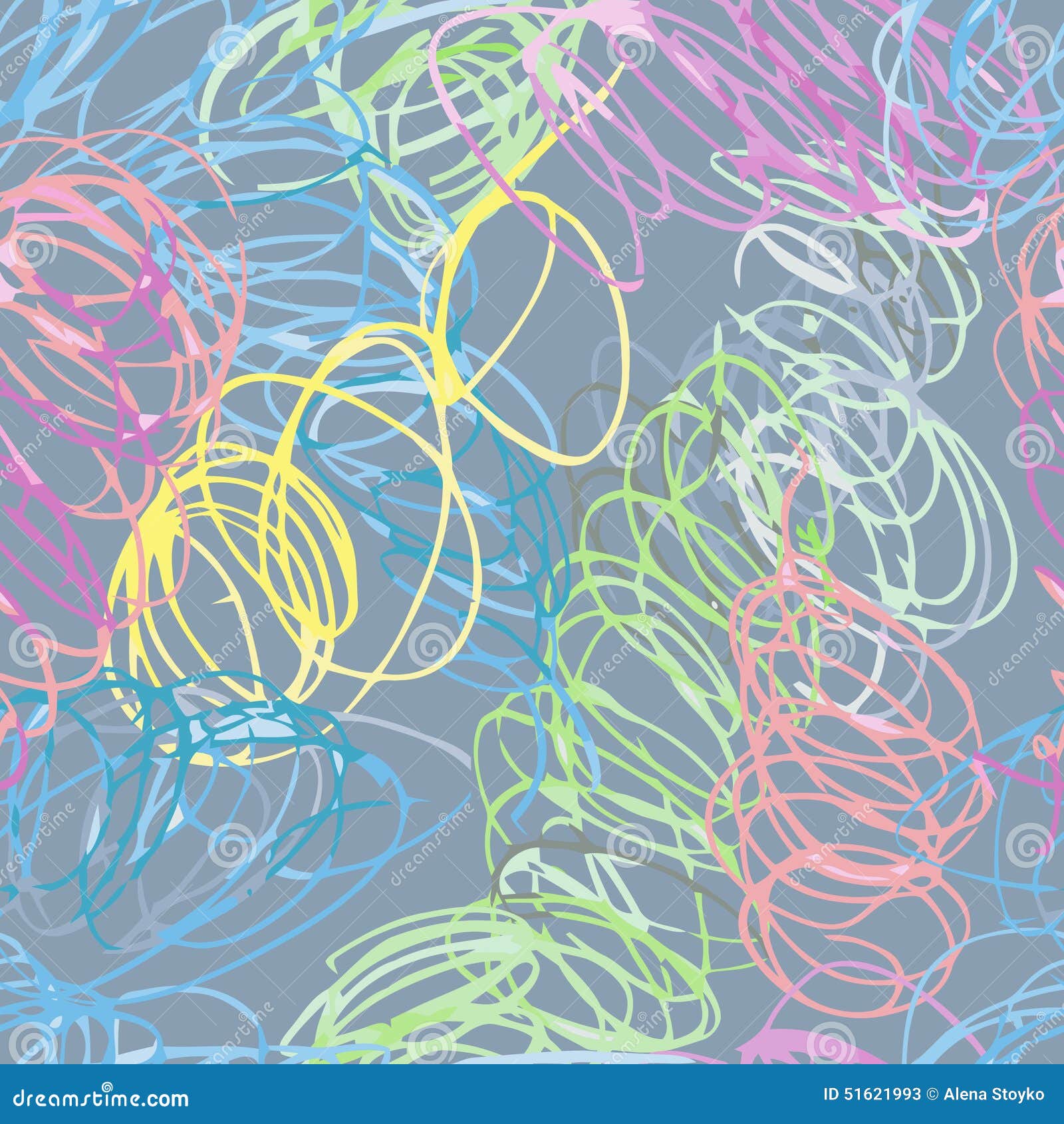 Doodle Seamless Pencil Scribble Pattern Stock Vector - Illustration of ...