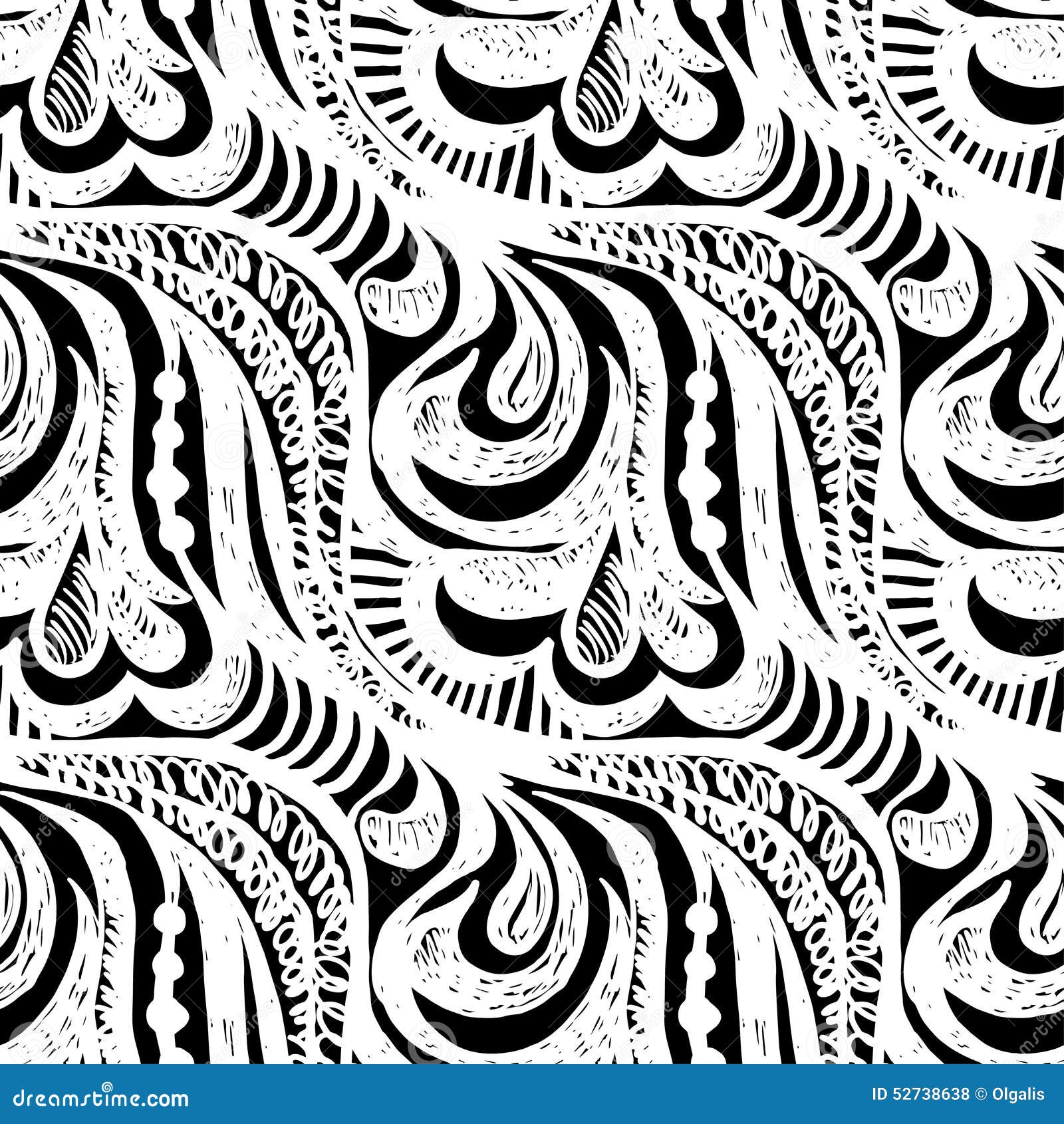 Doodle Seamless Pencil Scribble Pattern-model for Design of Gif Stock ...