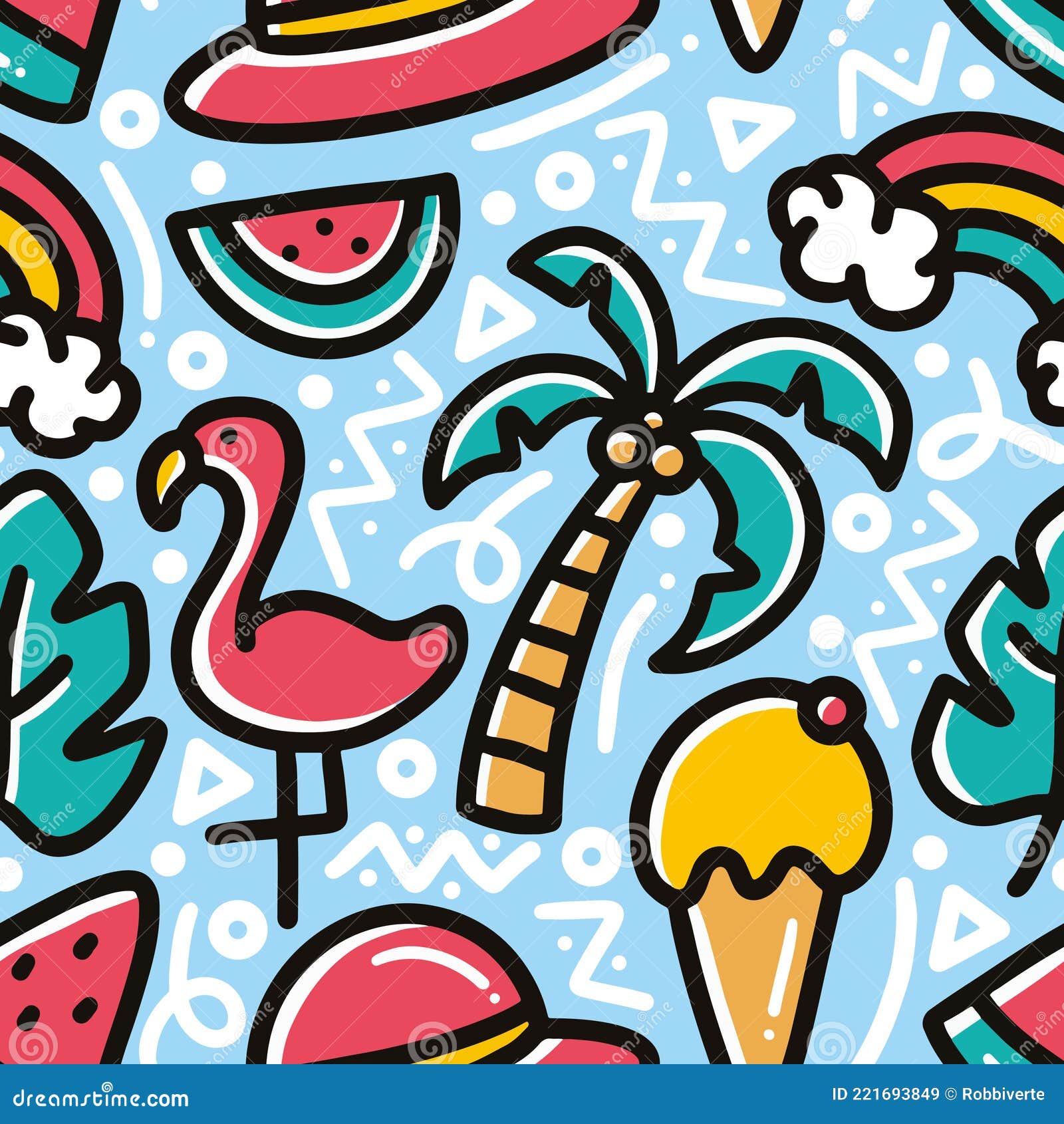 Summer Holiday Doodle Set Stock Illustrations – 13,243 Summer Holiday ...