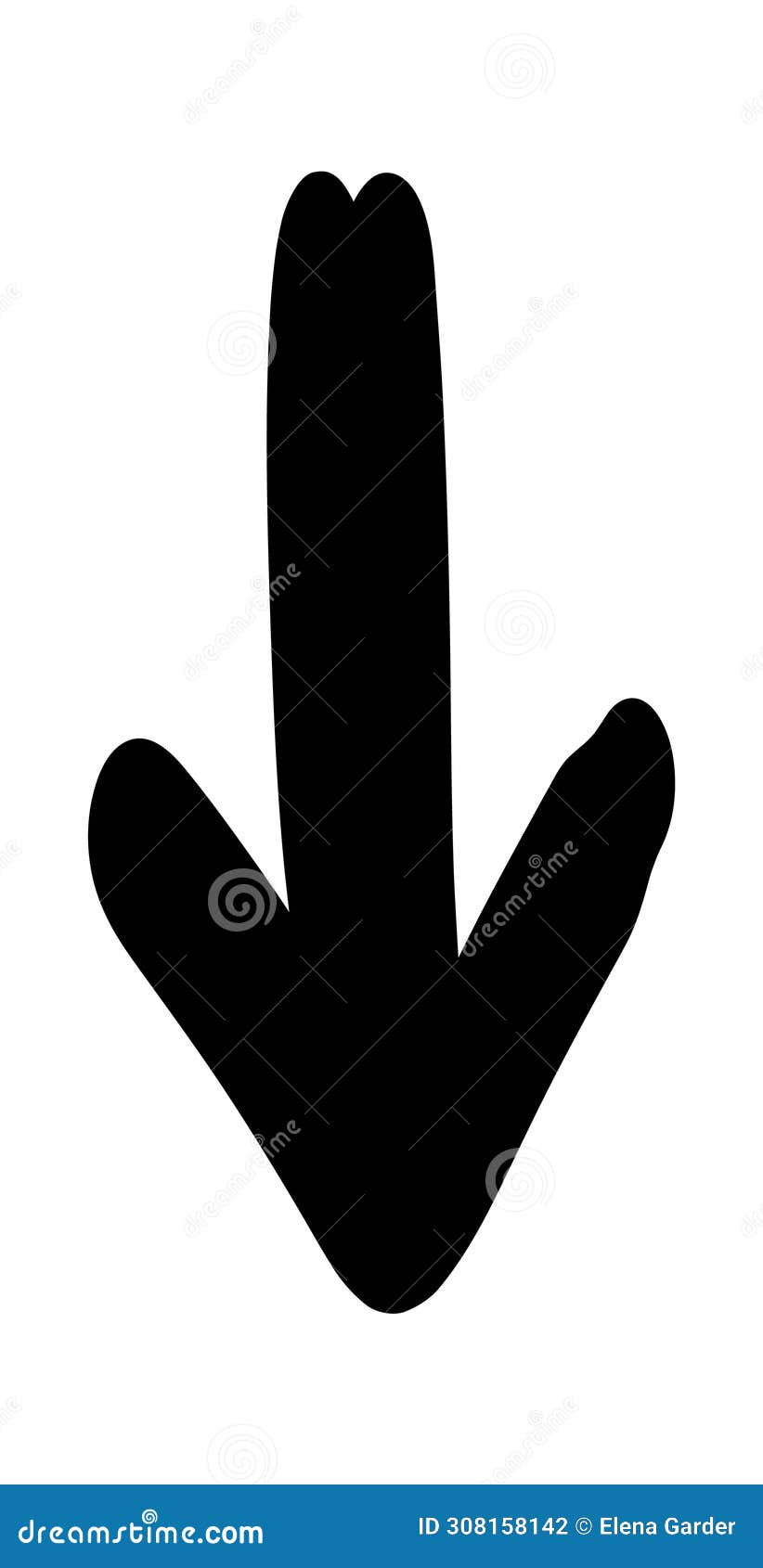 Doodle Shapes. Arrows Sketch Elements. Vector Cartoon Arrow. Hand Drawn ...