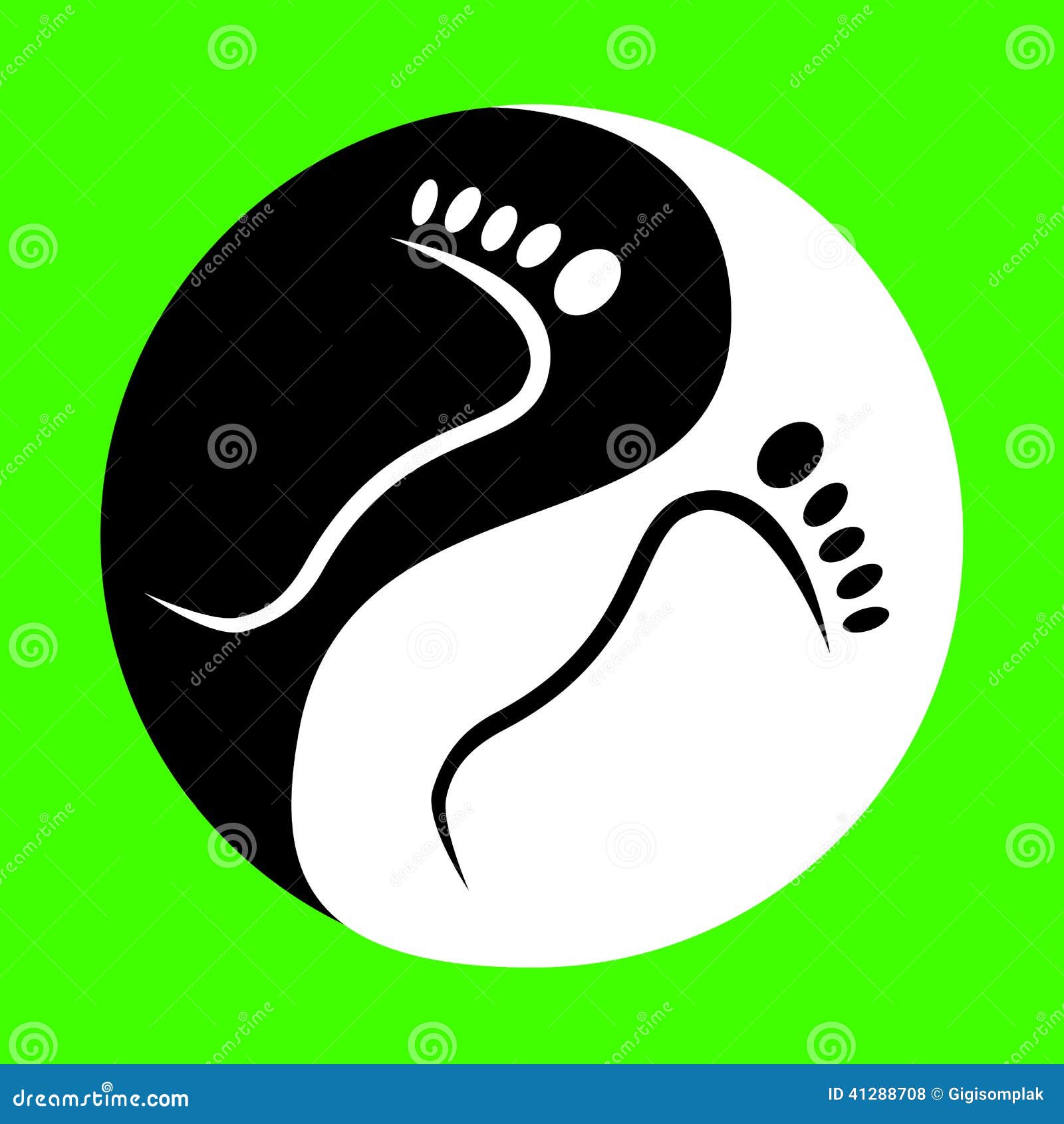 Doodle Silhouette of Foot Print Stock Vector - Illustration of classic ...