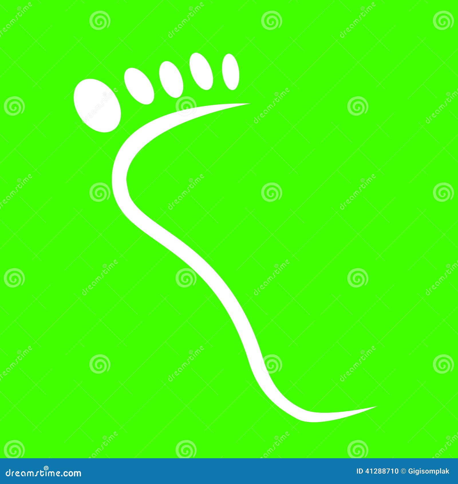 Doodle Silhouette of Foot Print Stock Vector - Illustration of ...