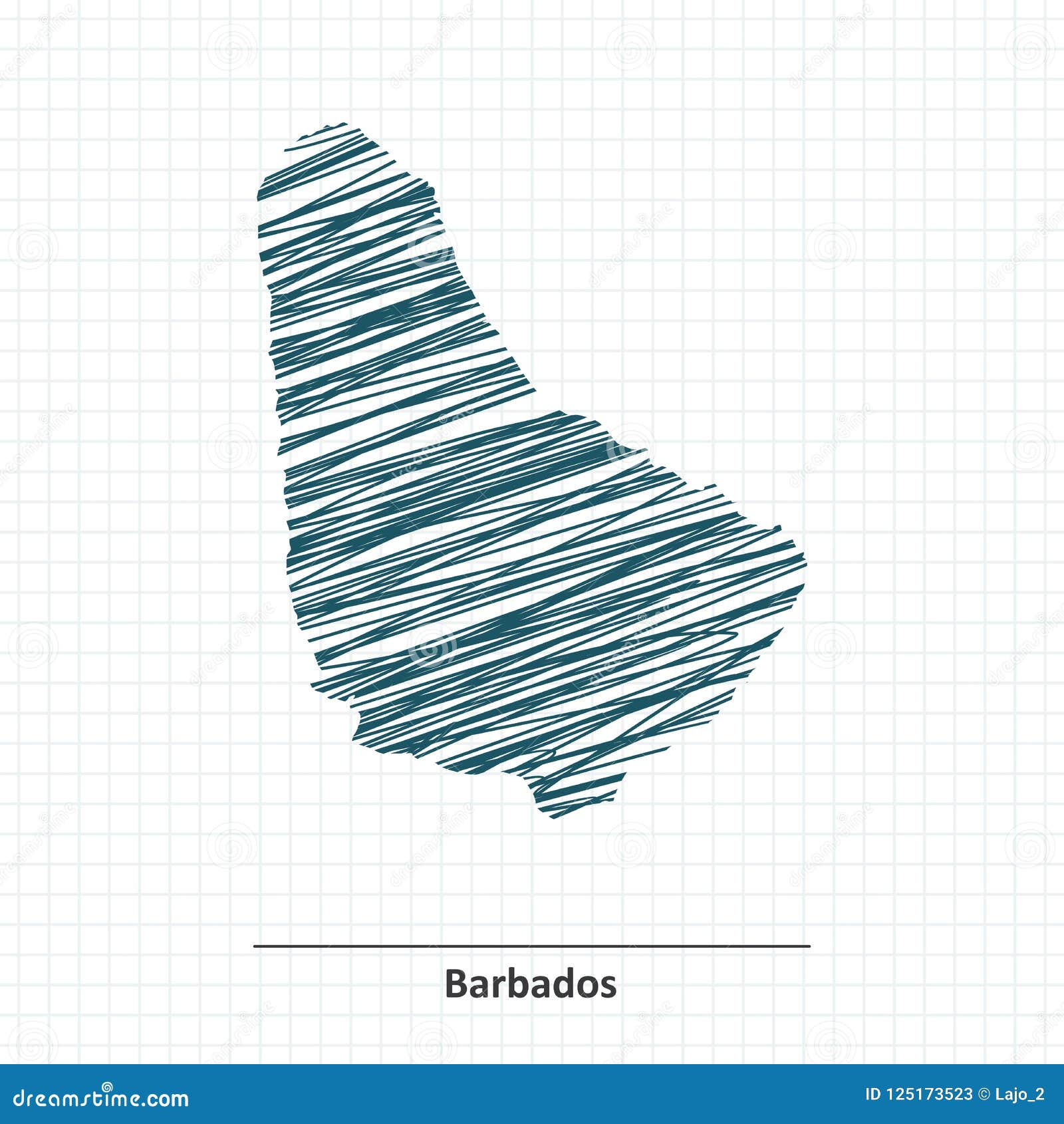 Doodle Sketch of Barbados Map Stock Vector - Illustration of concept ...