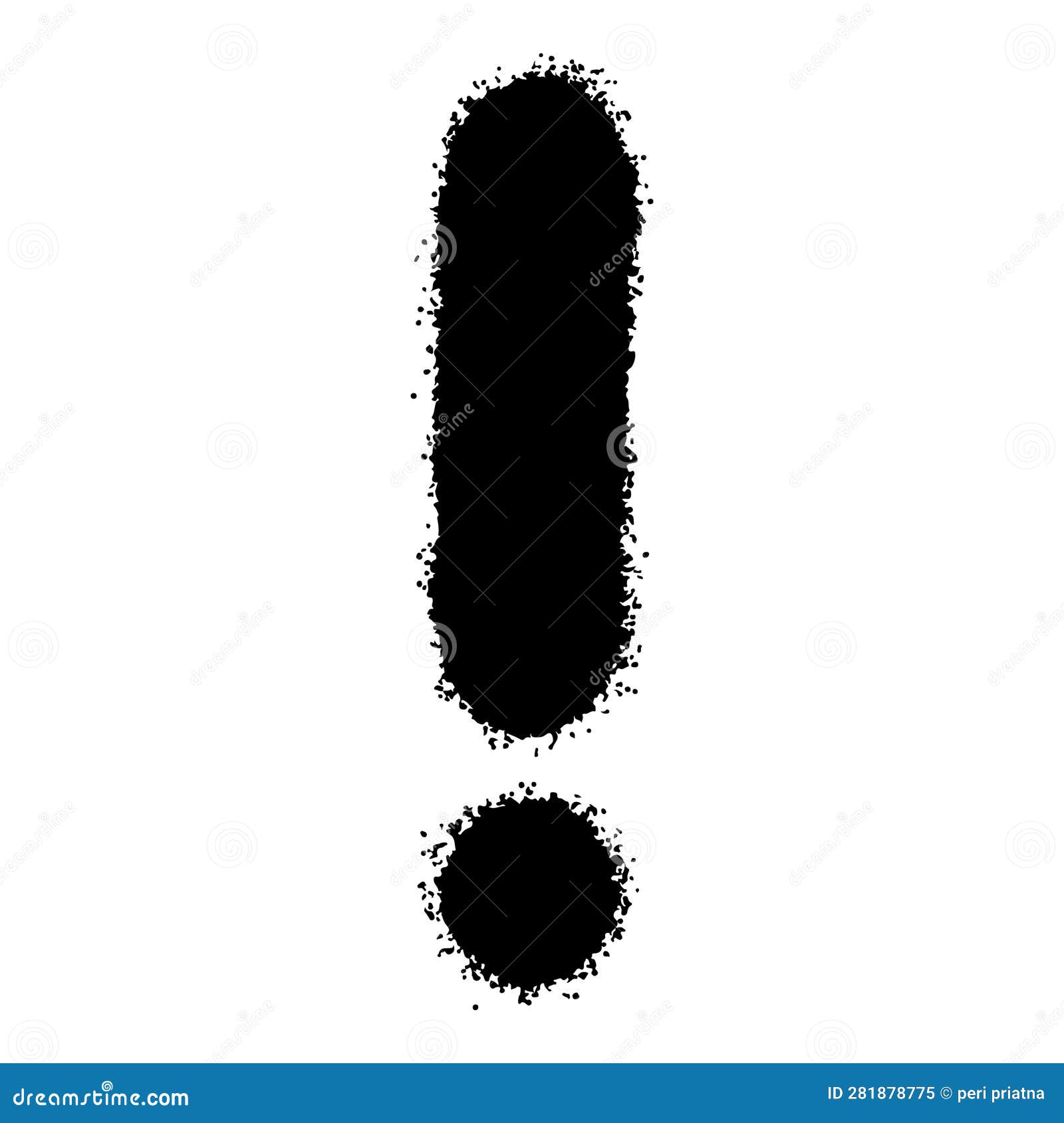 Doodle Sketch Style of Hand Drawn Exclamation Point Vector Illustration ...