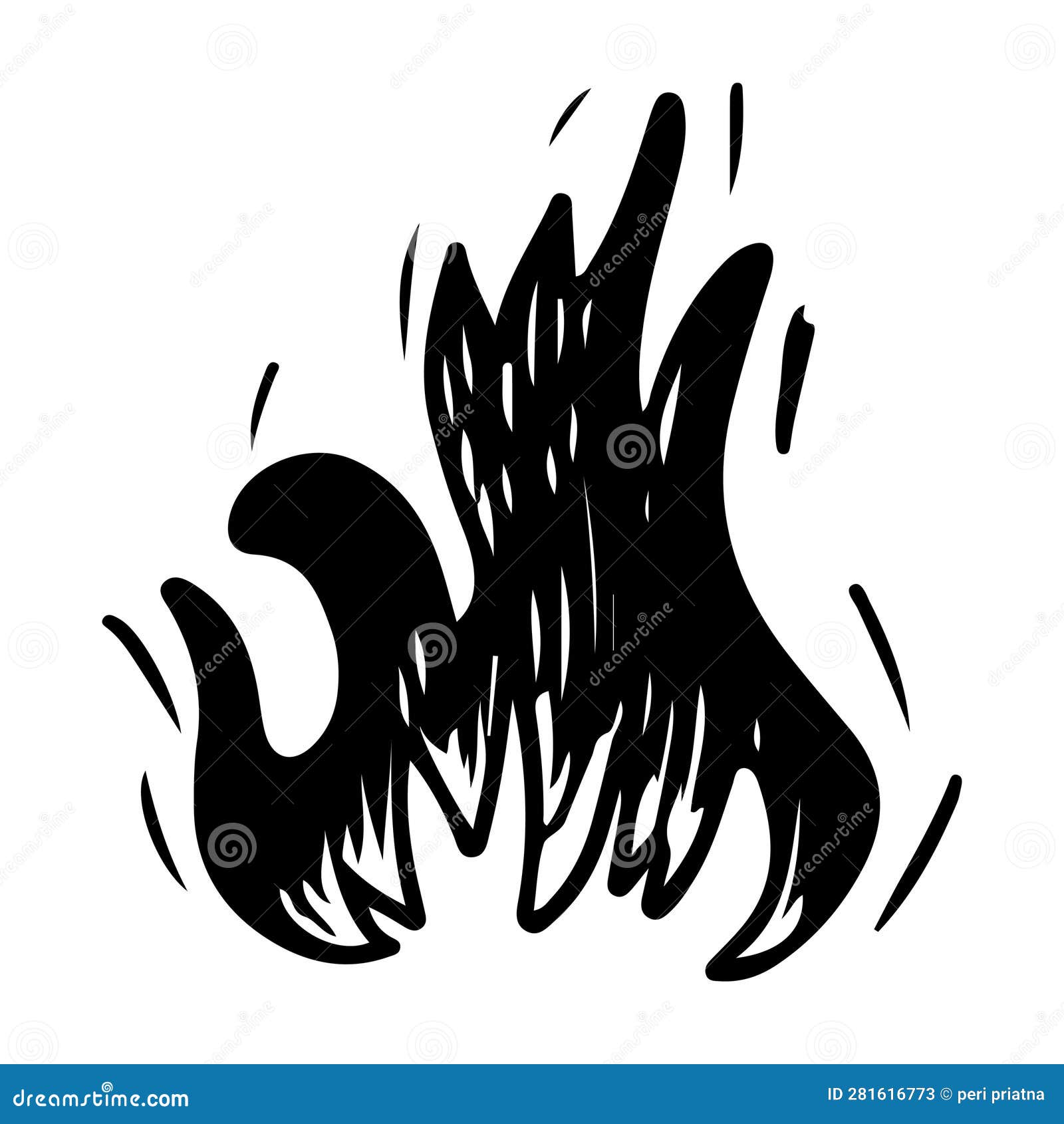 Doodle Sketch Style of Hand Drawn Fire Vector Illustration Stock Vector ...