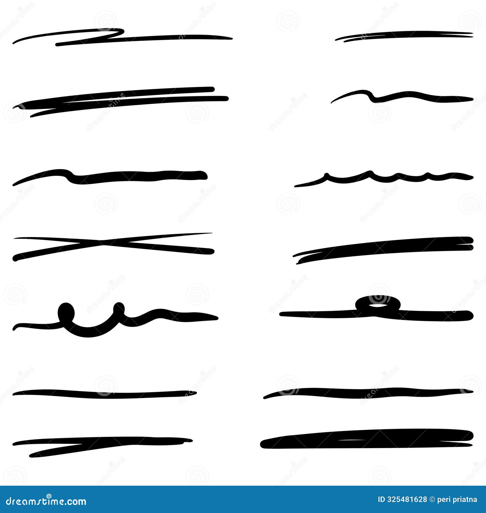 Doodle Sketch Style of Highlighting Elements Cartoon Hand Drawn ...