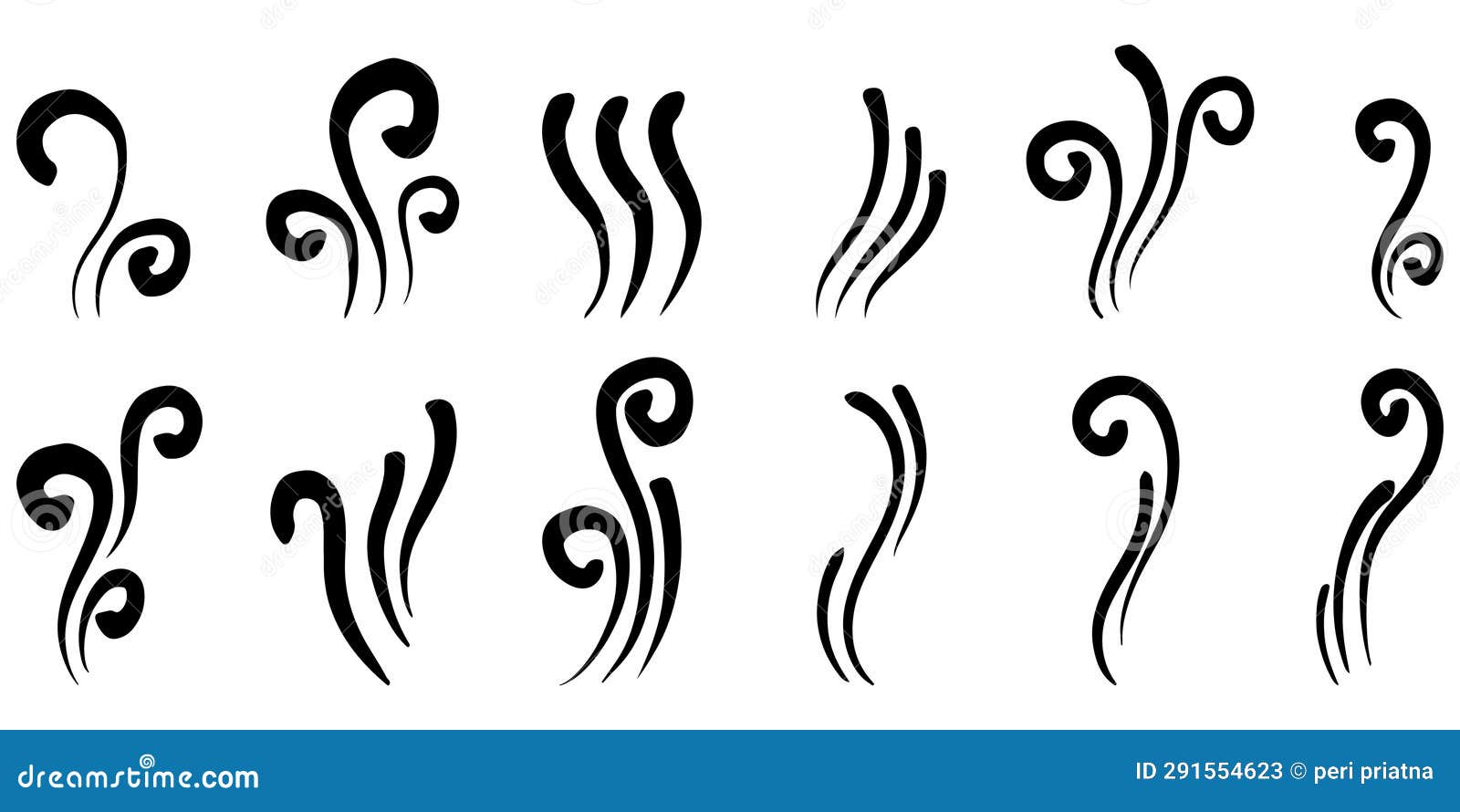 Doodle Sketch Style of Smoke Symbol Drawn Illustration for Concept ...