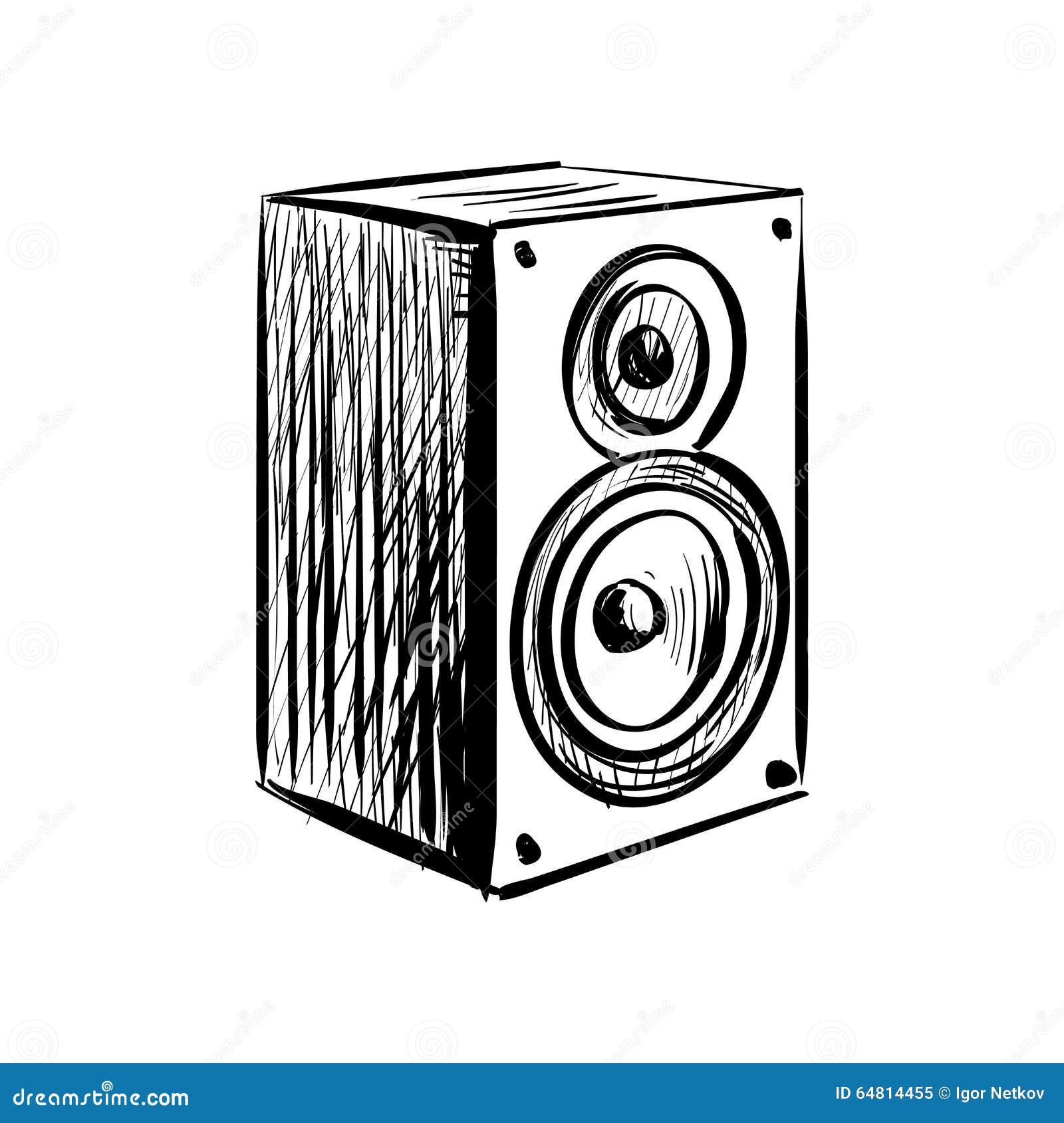Audio Speaker Illustration Doodle Art Stock Illustrations – 987 Audio ...