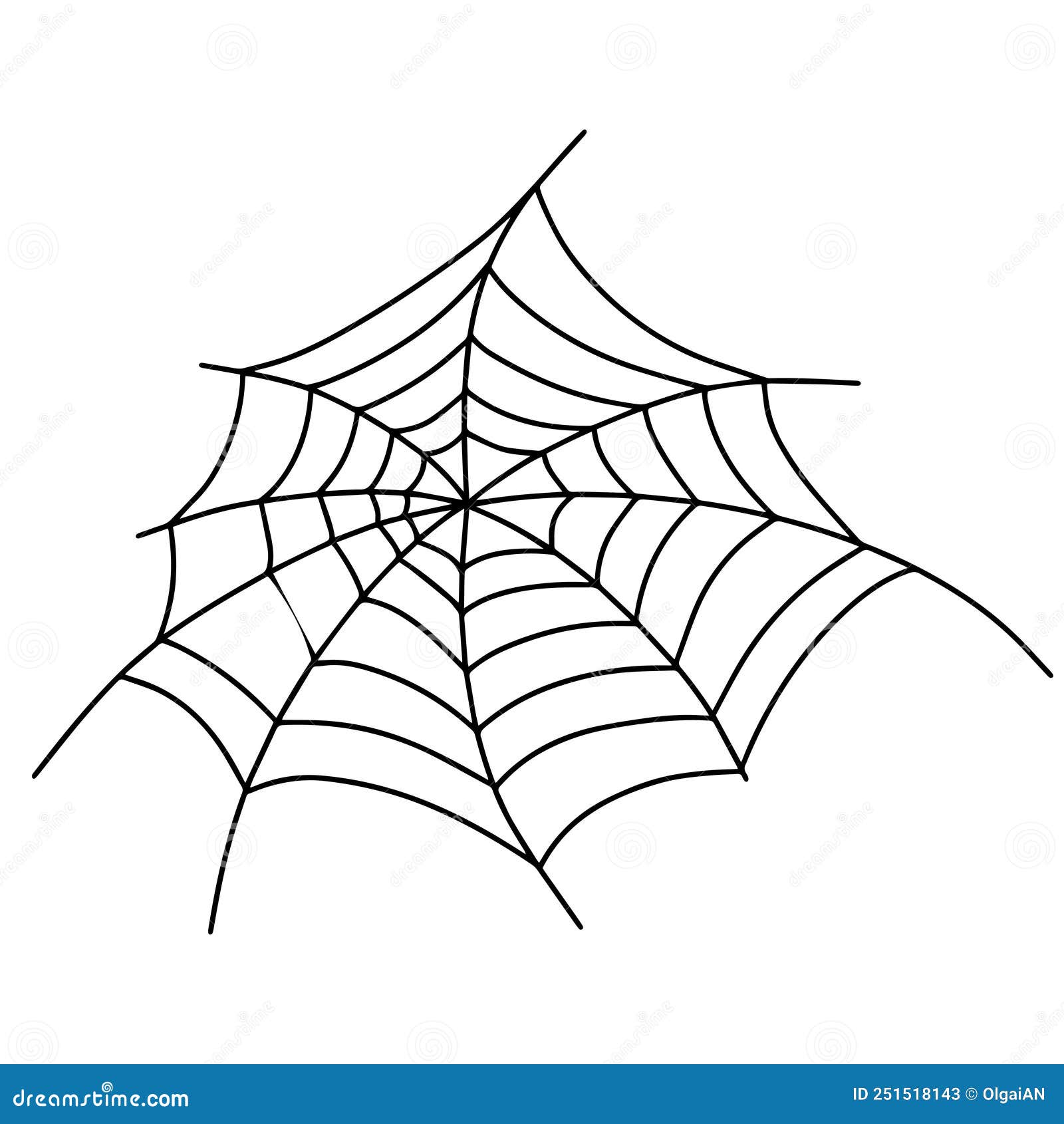 Doodle Spider Web Icon Isolated on White. Halloween Symbol. Sketch ... Doodle Spider Web Icon Isolated on White. Halloween Symbol. Sketch ...