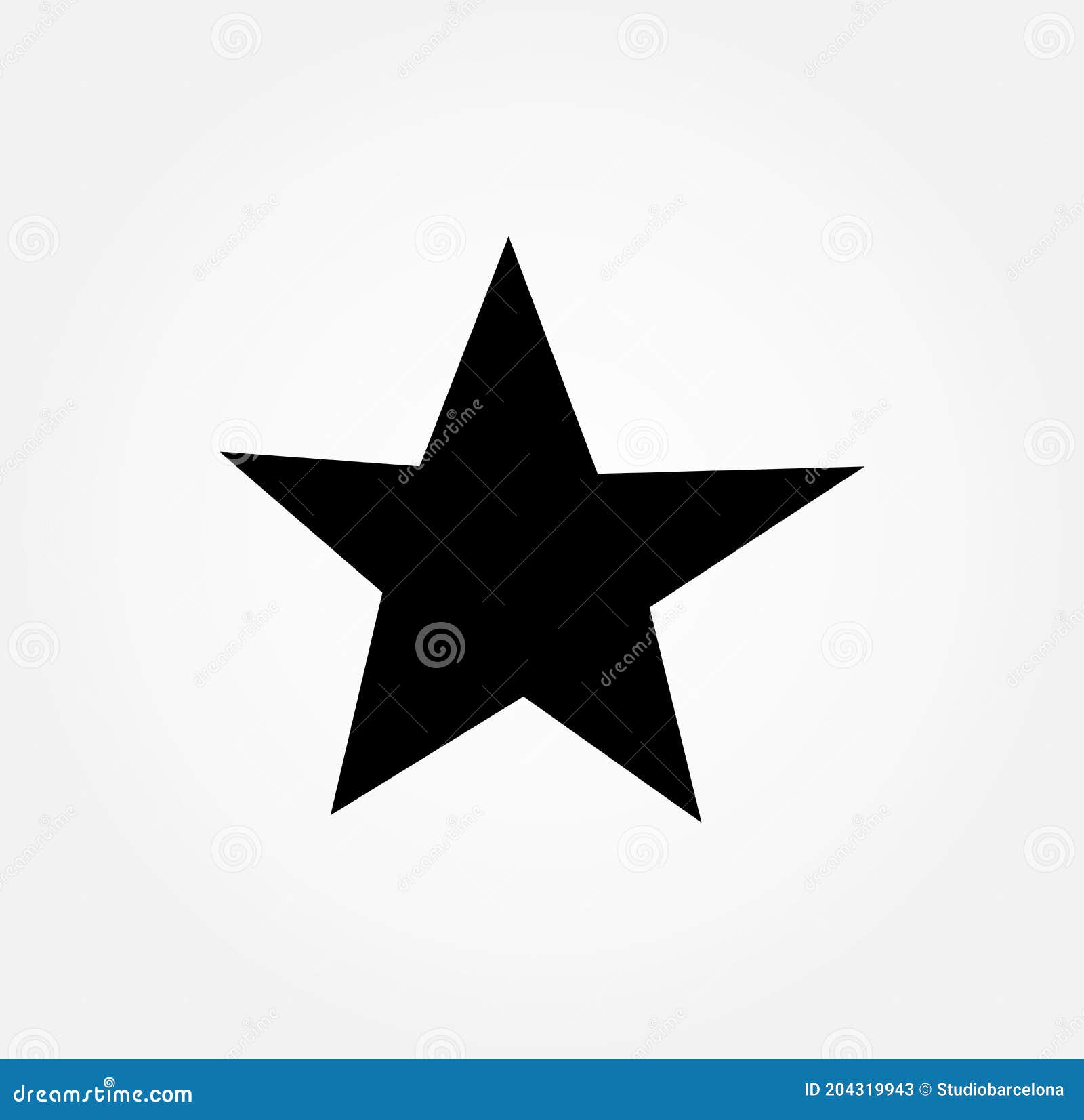 Doodle star icon stock vector. Illustration of flat - 204319943