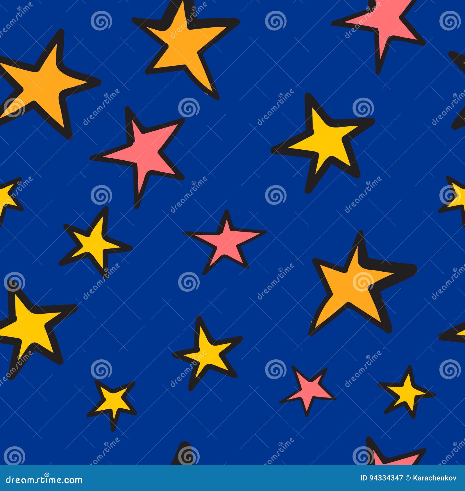 Doodle Stars Rating Icon Set. Gold Star Icon Set Isolated On A White ...