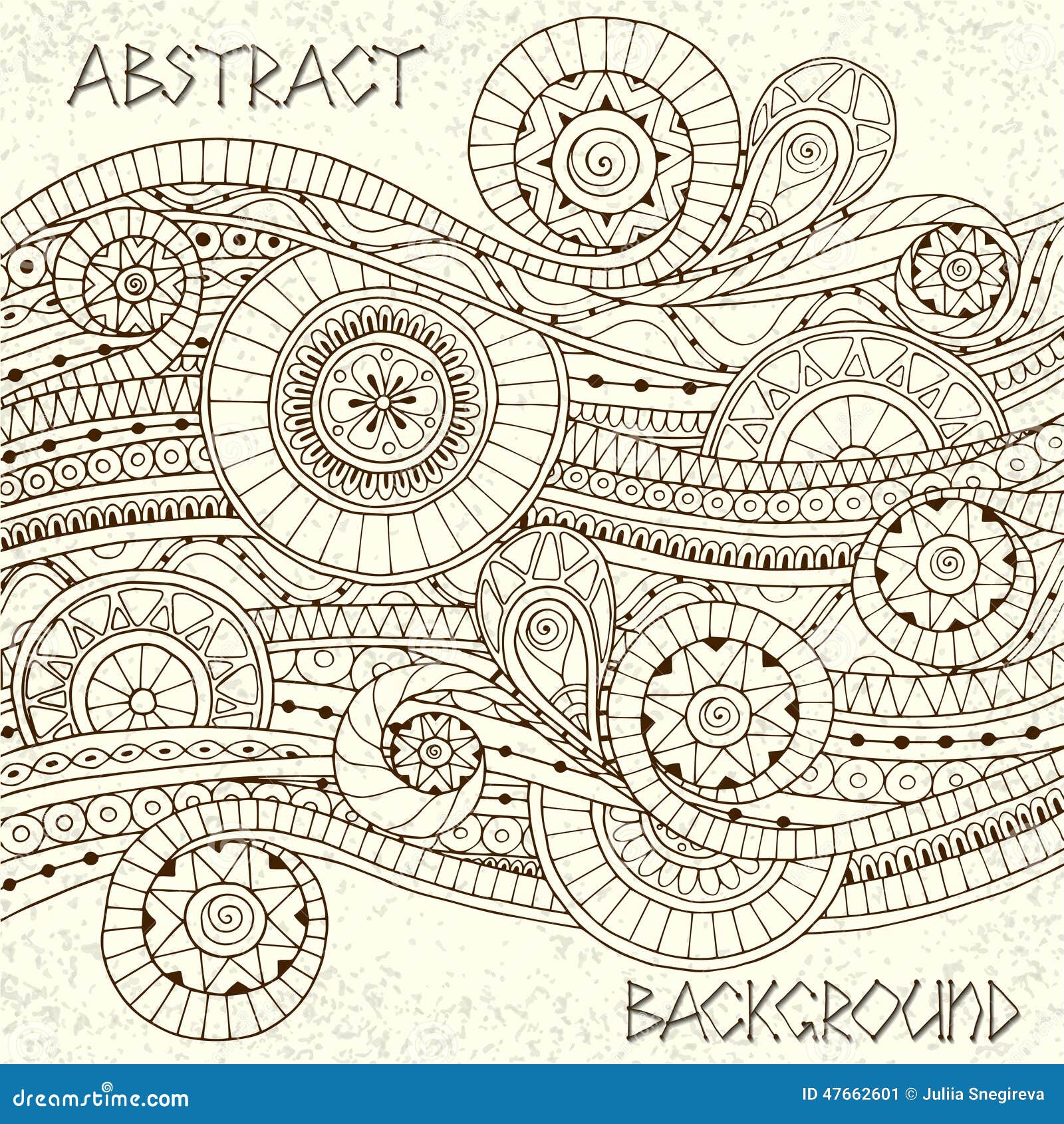 Doodle Style Background Pattern in Vector. Stock Vector - Illustration ...