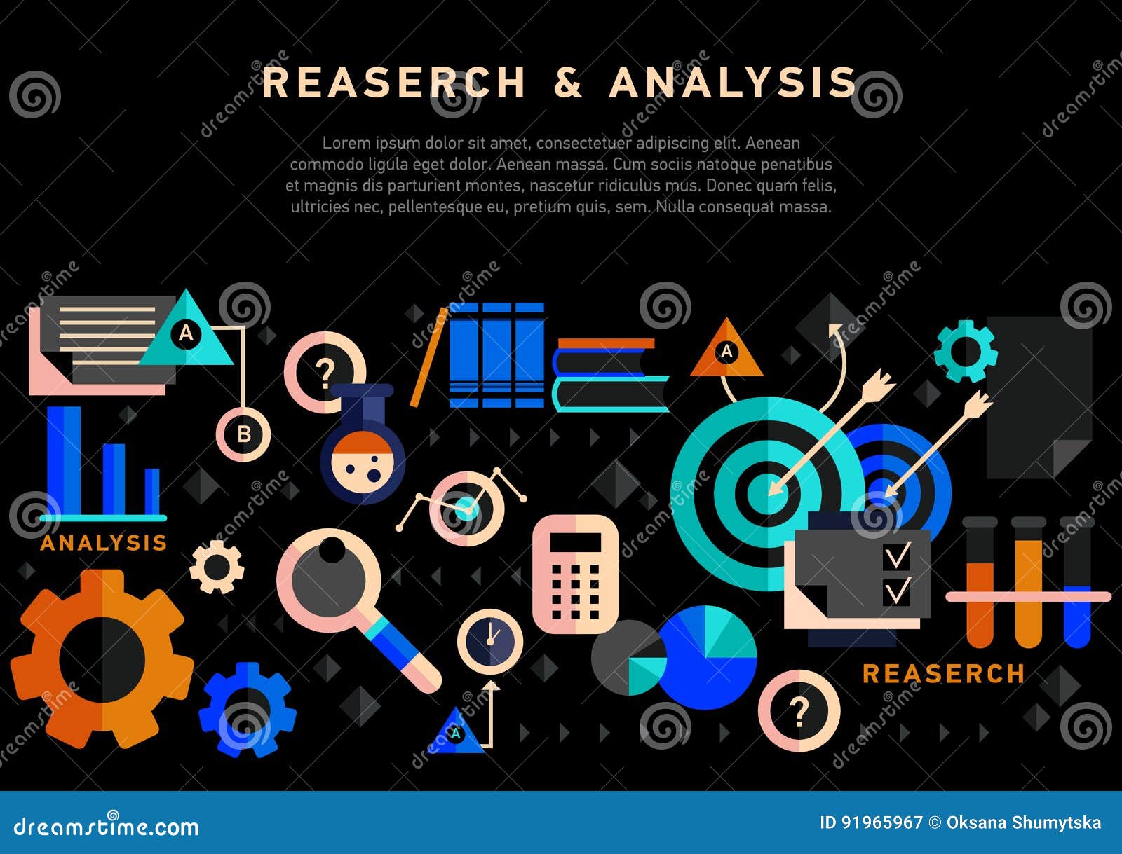 Doodle Style Concept of General Research Stock Vector - Illustration of ...