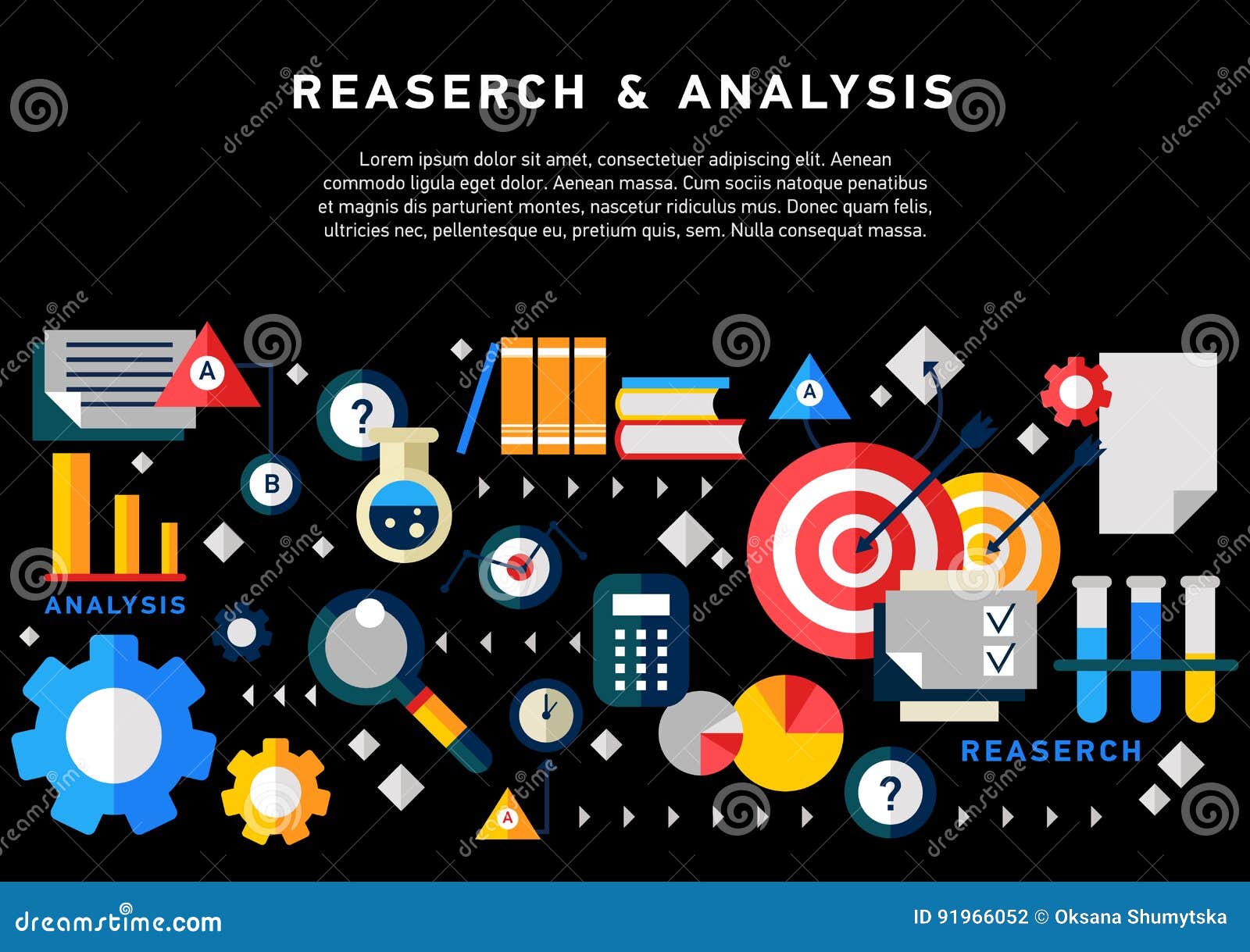 Doodle Style Concept of General Research Stock Vector - Illustration of ...