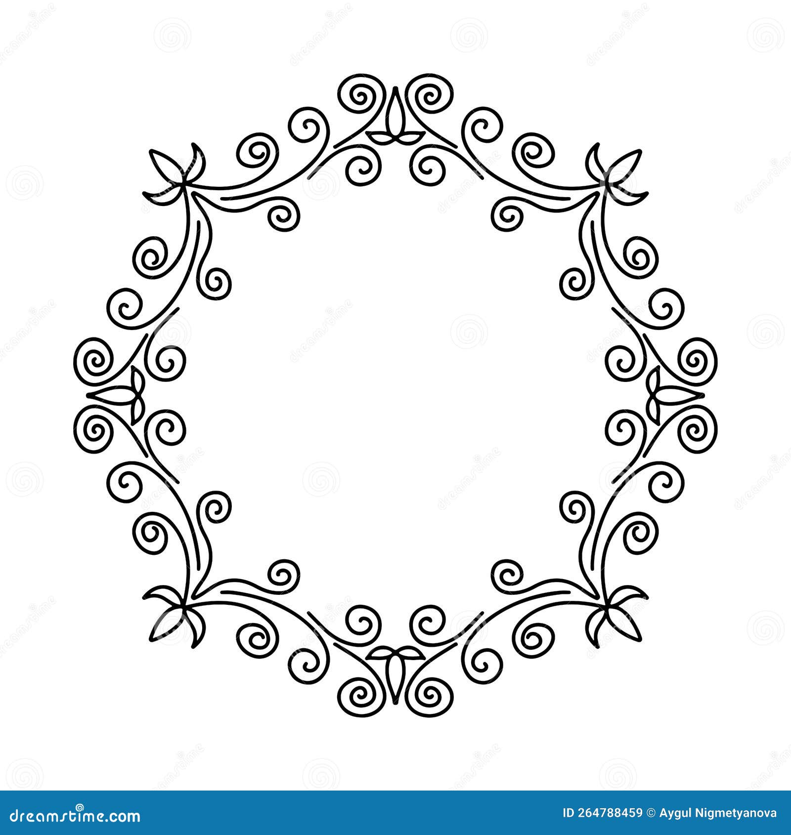 Doodle Style Decorative Frame. Cute Vector Illustration. Stock Vector ...