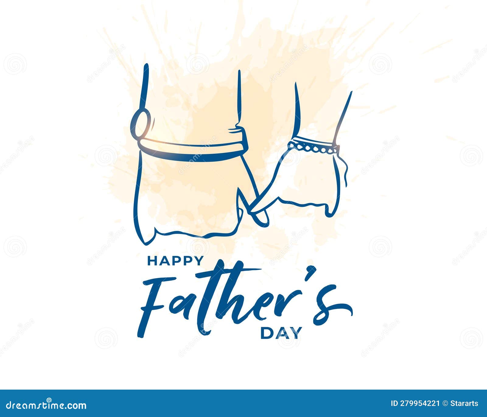 Doodle Style Father S Day Celebration Background for Strong and Caring ...