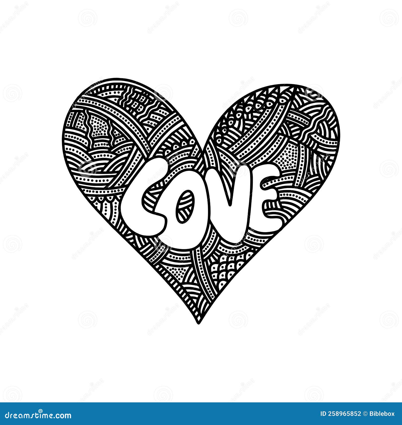 One Love Inside Heart Wedding Clip Art Stock Photo | CartoonDealer.com ...