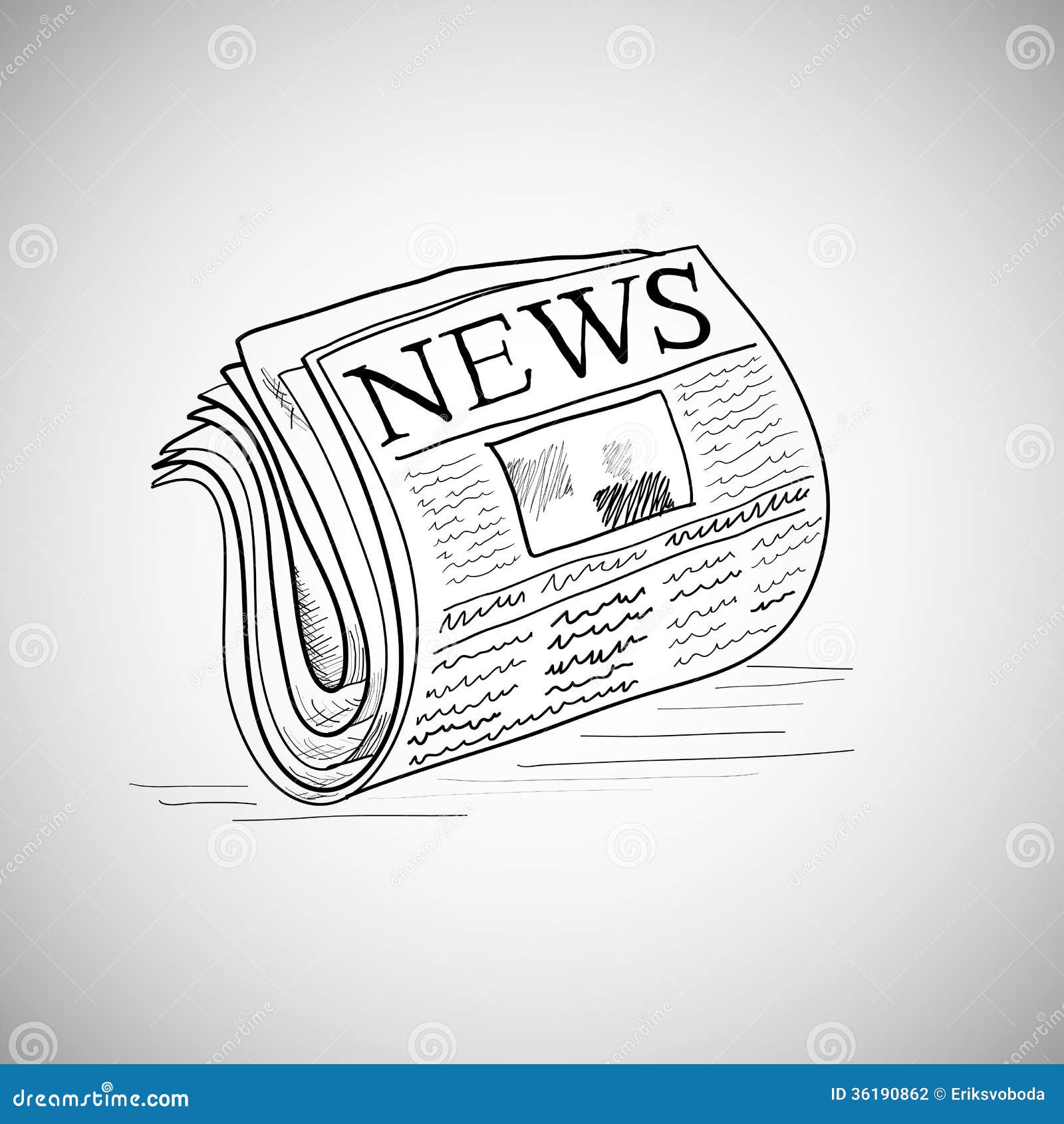 Newspaper Editorial Drawing