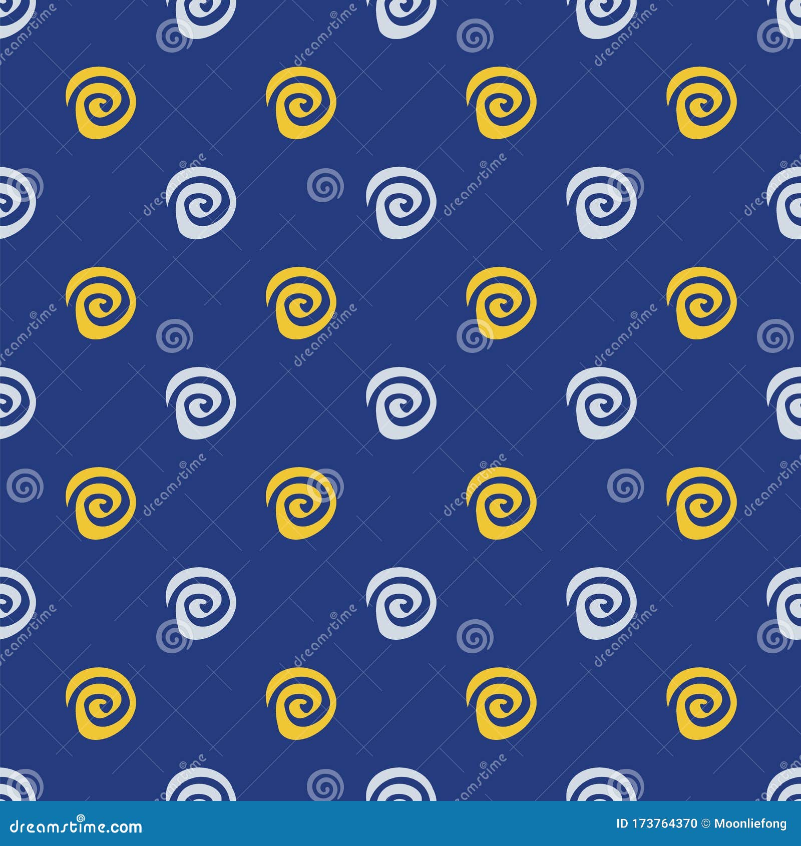 Doodle Swirl Seamless Repeat Pattern Stock Vector - Illustration of ...