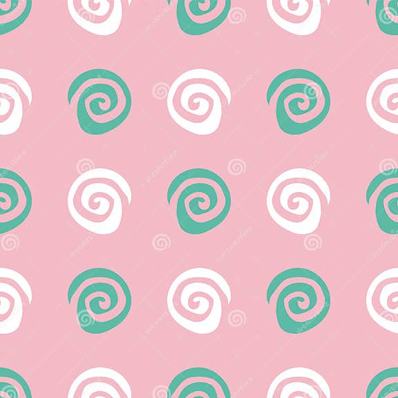 Doodle Swirl Seamless Repeat Pattern Stock Vector - Illustration of ...