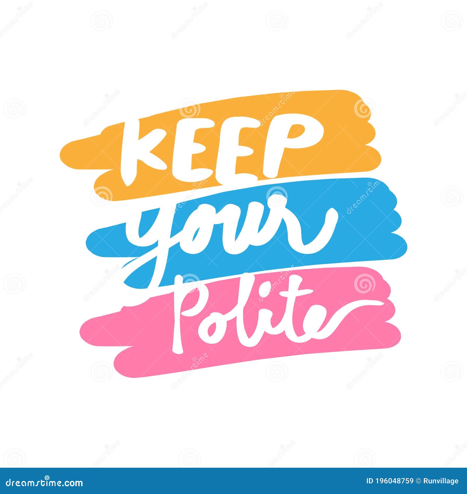 Doodle Text Illustration about Please Be Polite Text Concept Stock ...