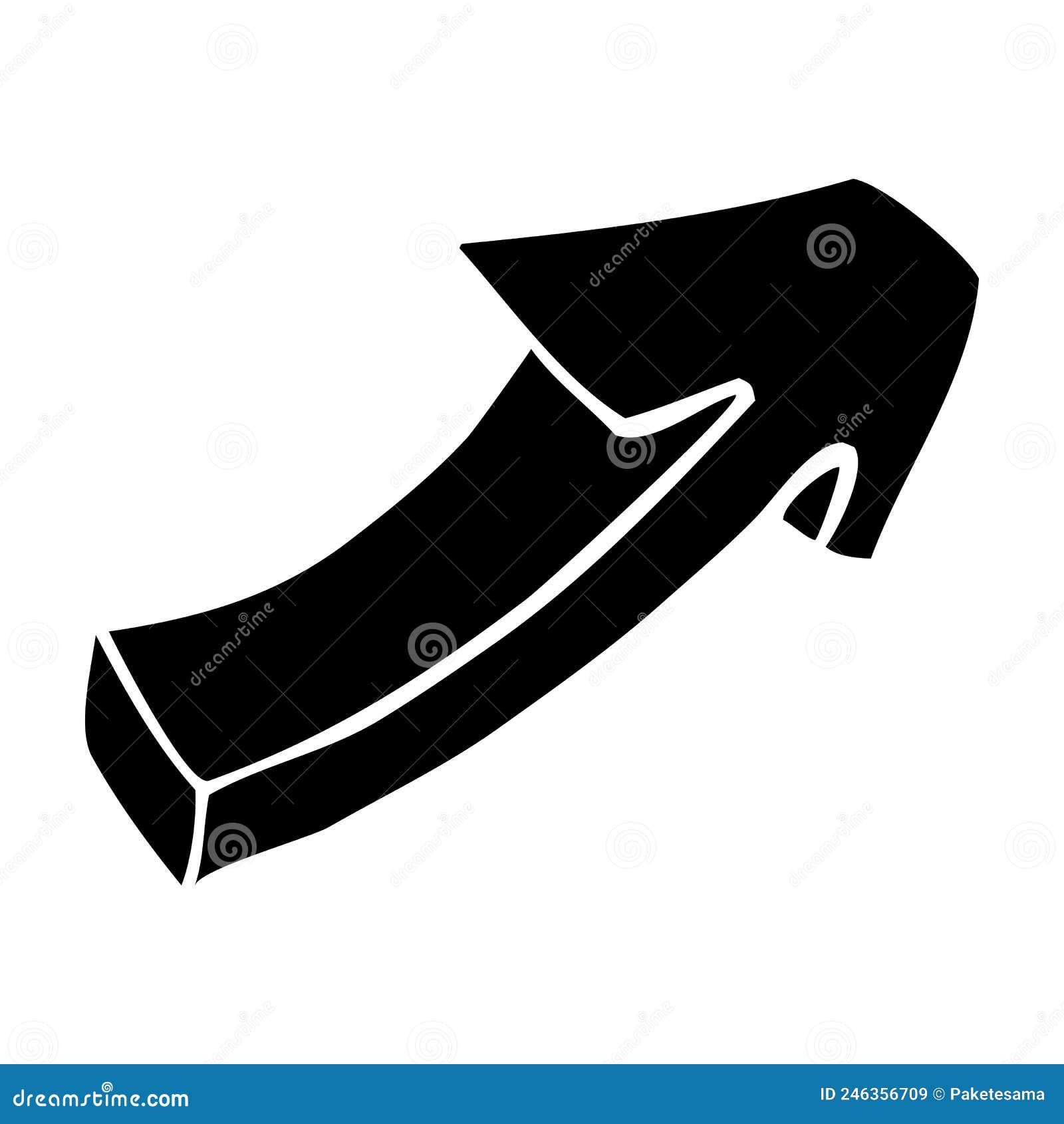 Doodle Up Arrow Symbol Hand Drawn with Thin Line Stock Vector ...