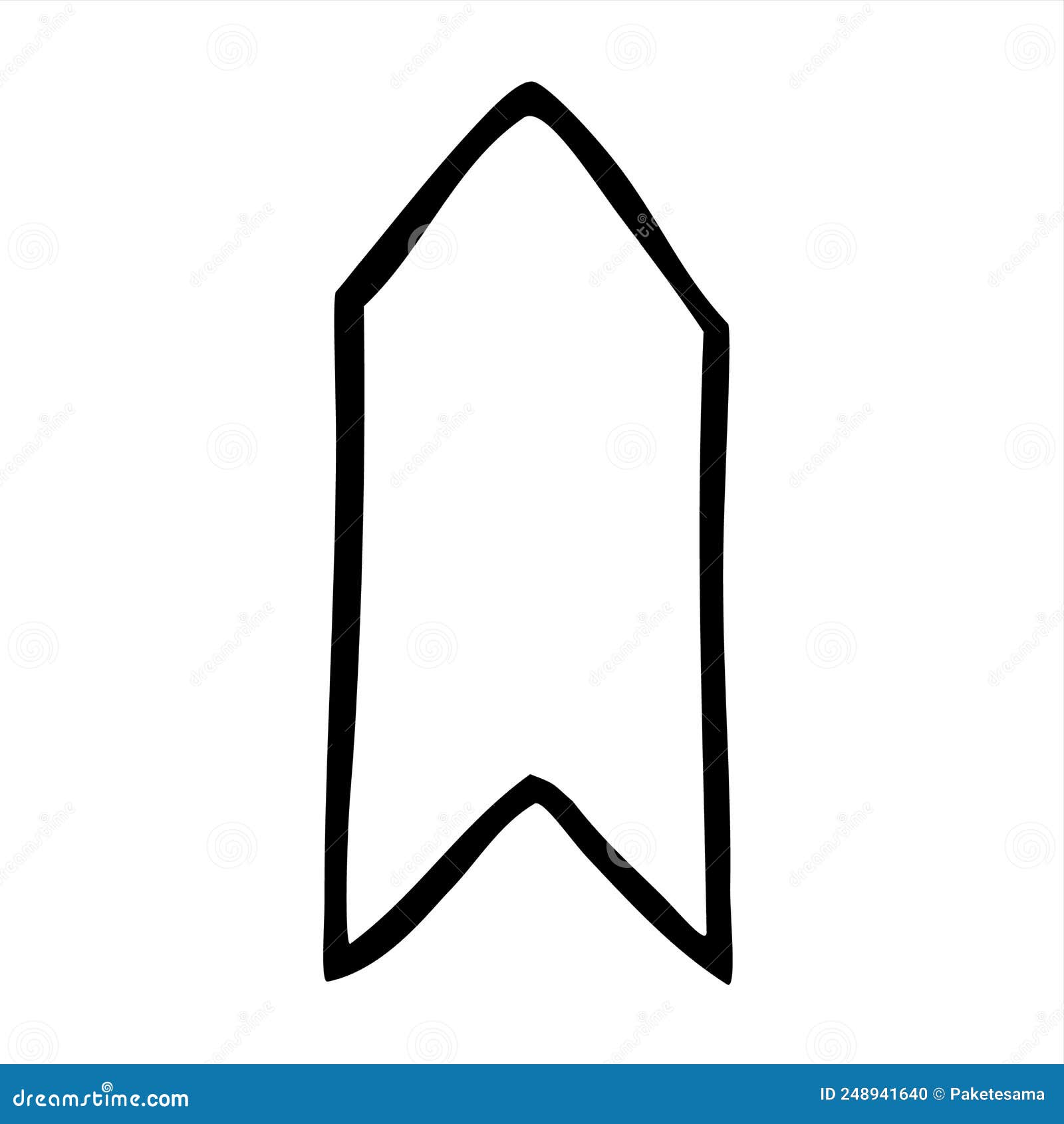 Doodle Up Arrow Symbol Hand Drawn with Thin Line Stock Vector ...