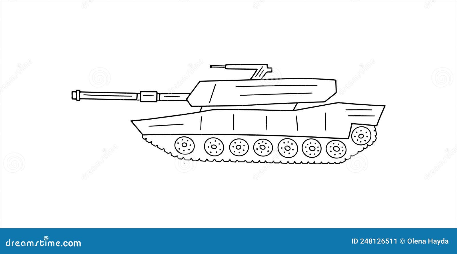 M1 Abrams Tank Stock Illustration | CartoonDealer.com #11091205