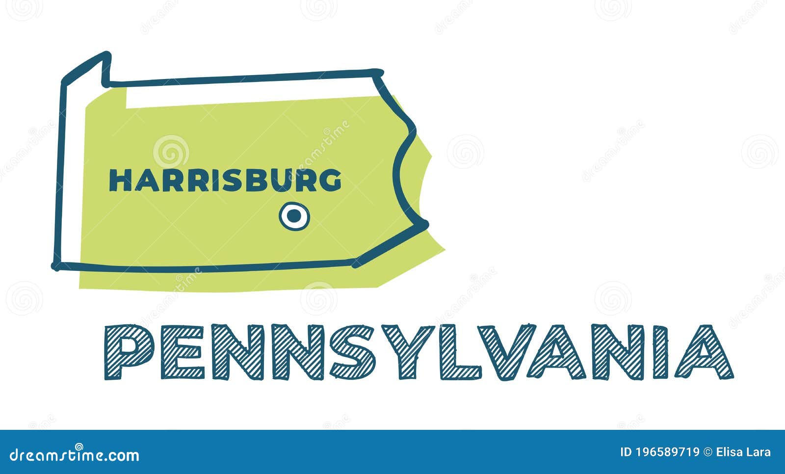 Pennsylvania Map. State And District Map Of Pennsylvania ...