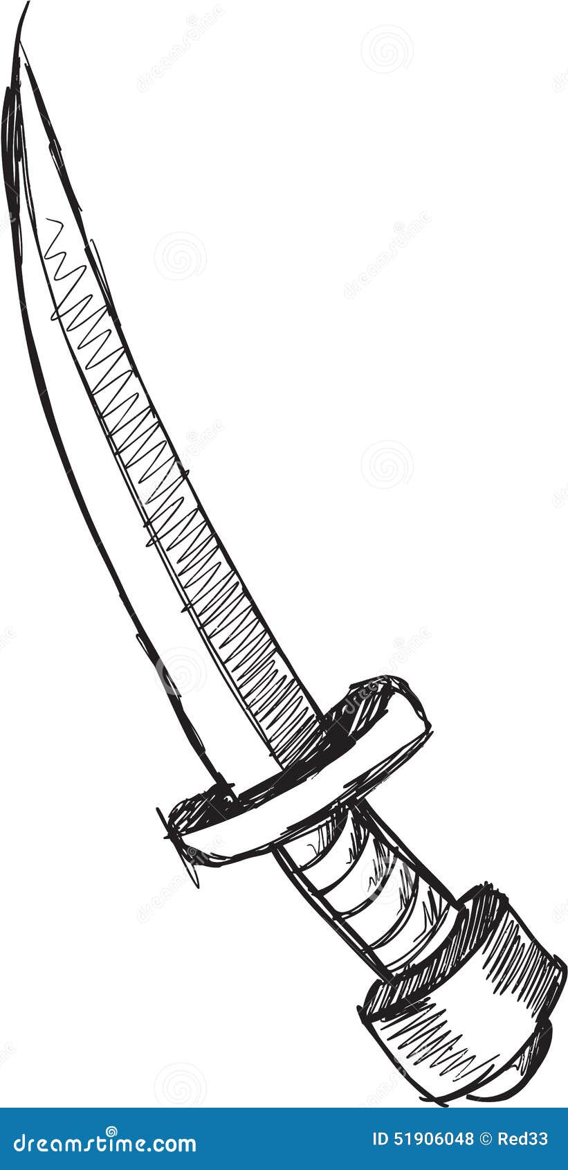 Doodle Warrior Sword Vector Stock Vector - Illustration of blade ...