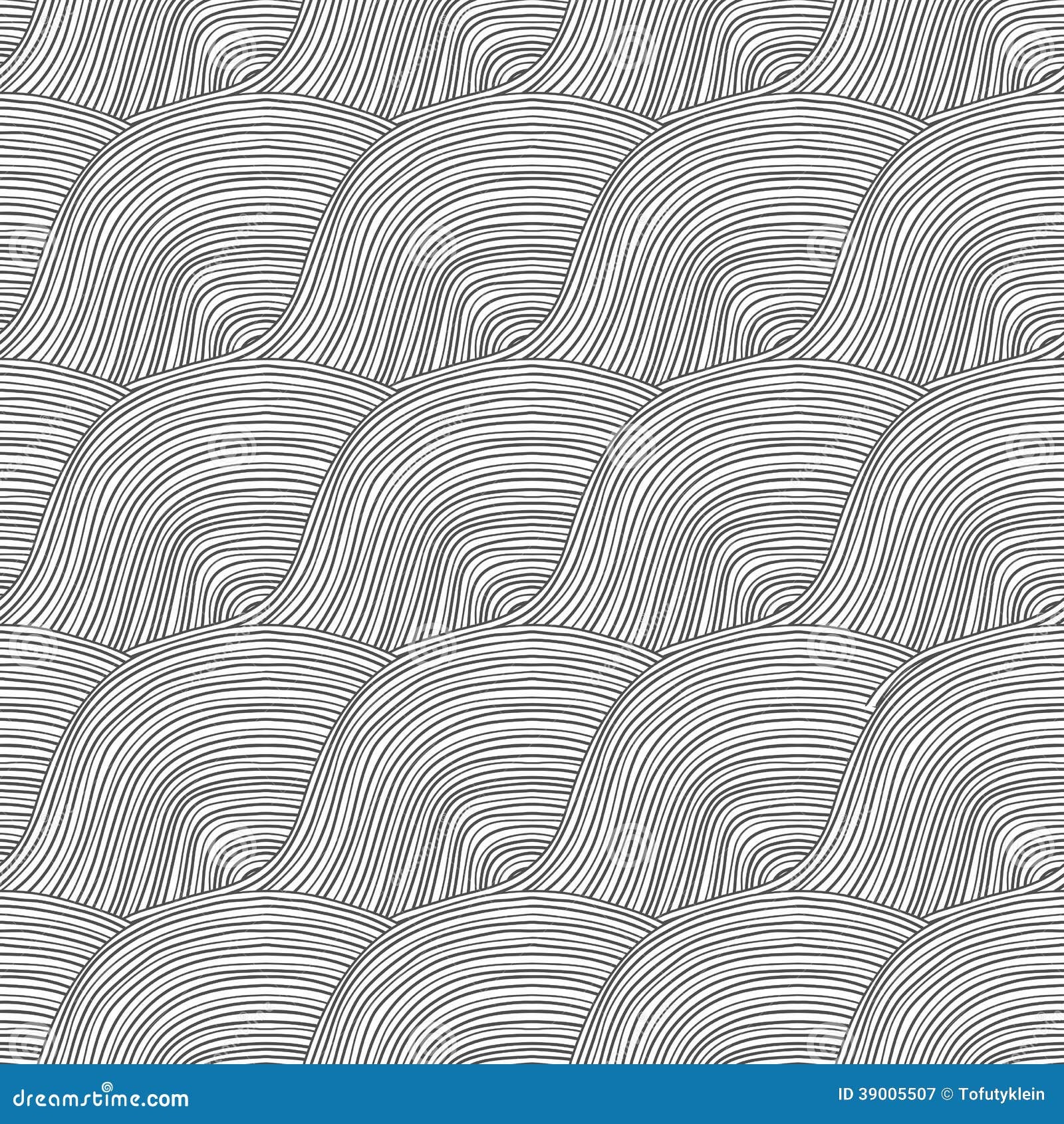 Doodle waves pattern stock vector. Illustration of circle - 39005507