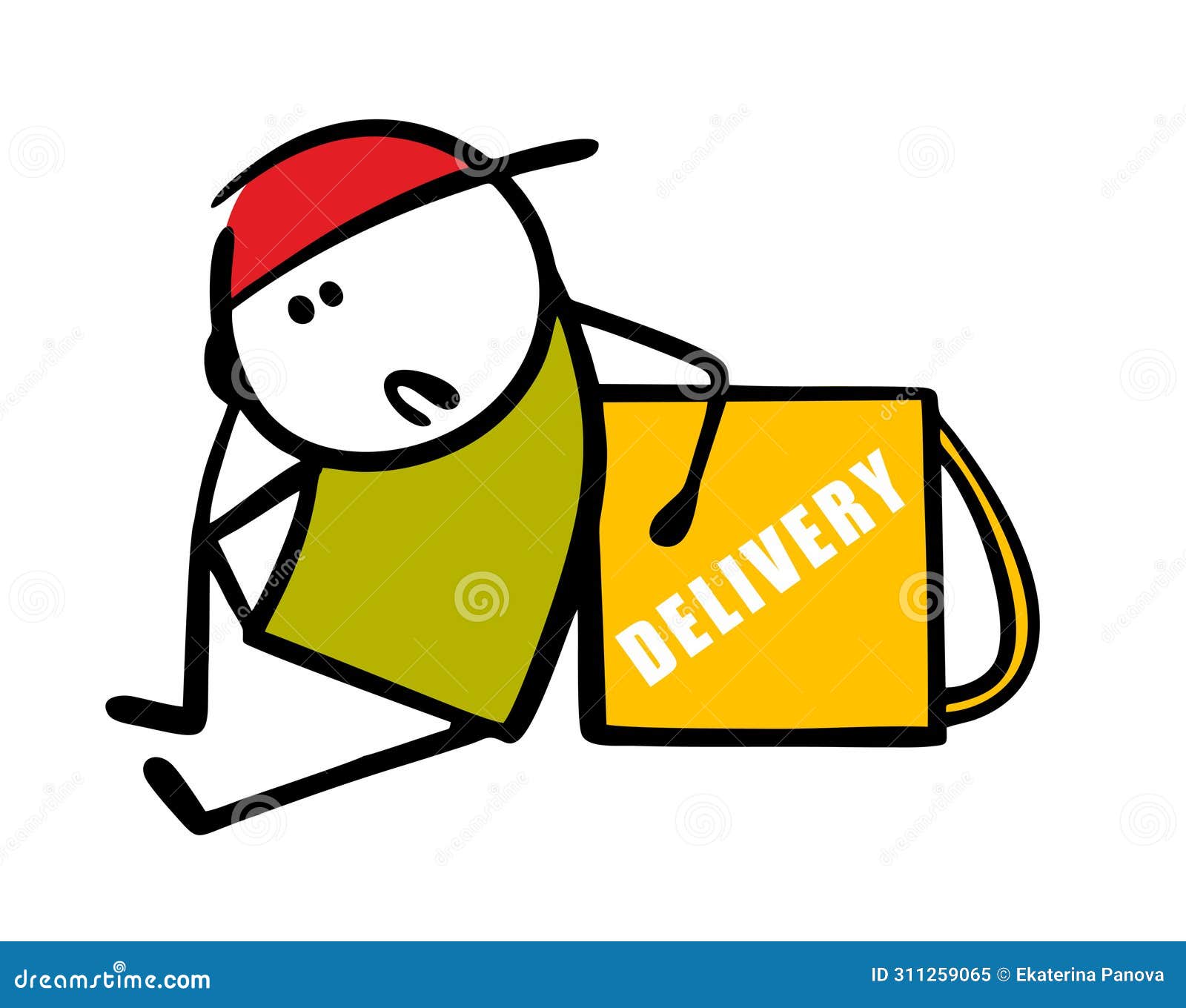 The Unfortunate Man Fell Into A Pit, Stretches Out His Arms, Asks For ...