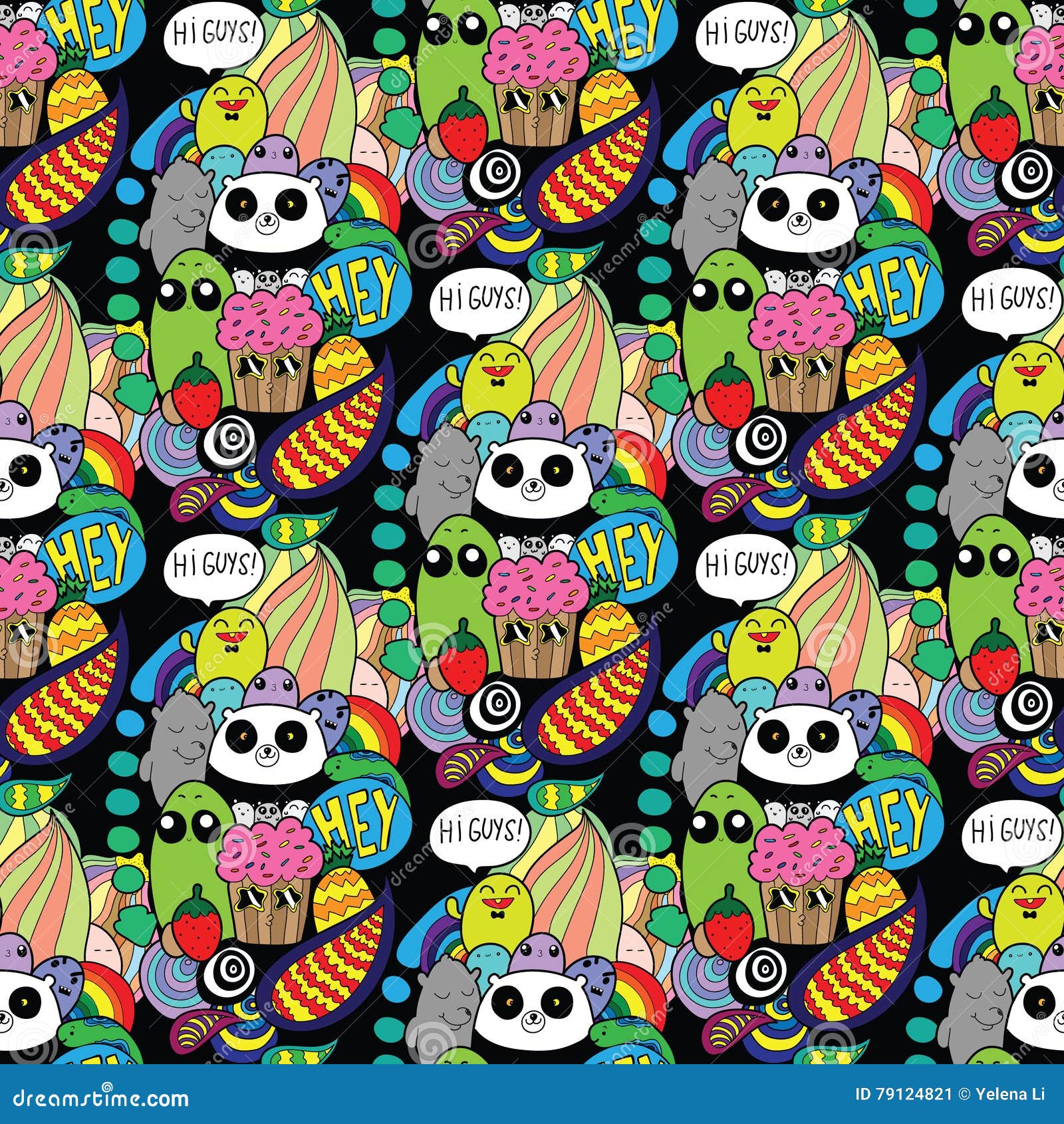 Doodles! Colorful High Quality Vector Stock Vector - Illustration of ...