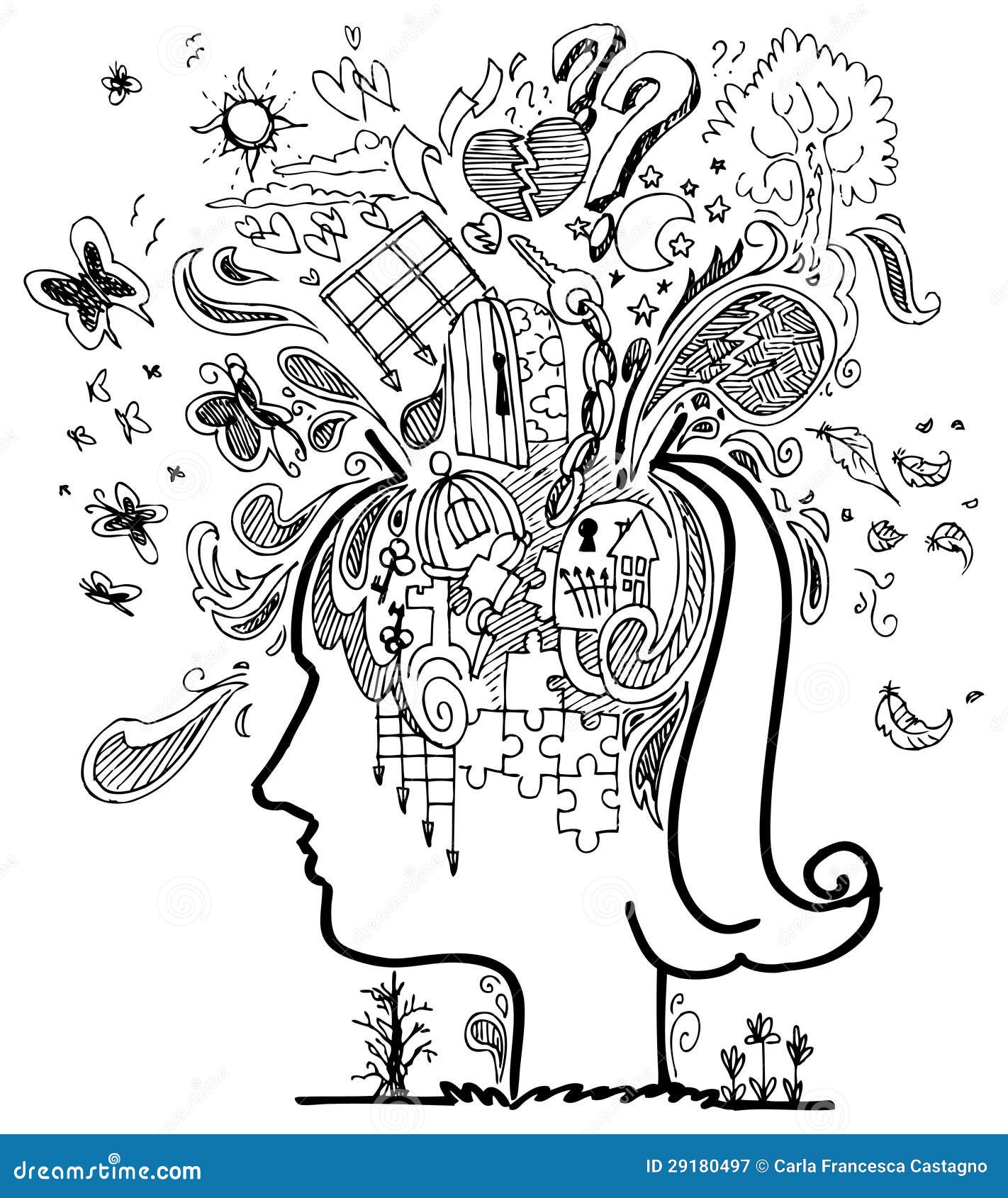 Doodles Di Schizzo: Confusione Illustrazione Vettoriale - Illustrazione ...