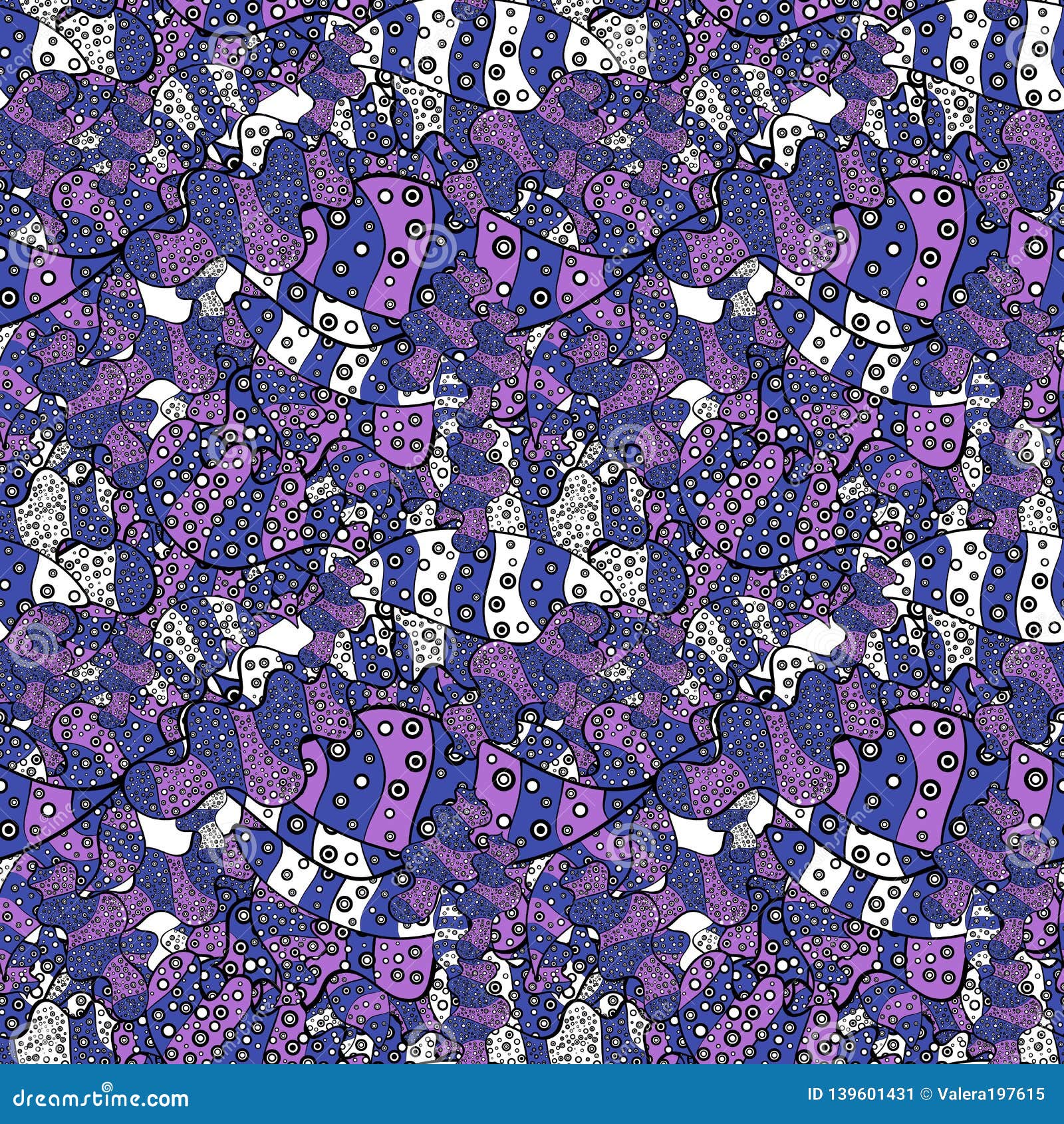 Doodles Pattern for Wrapping Paper Stock Illustration - Illustration of ...