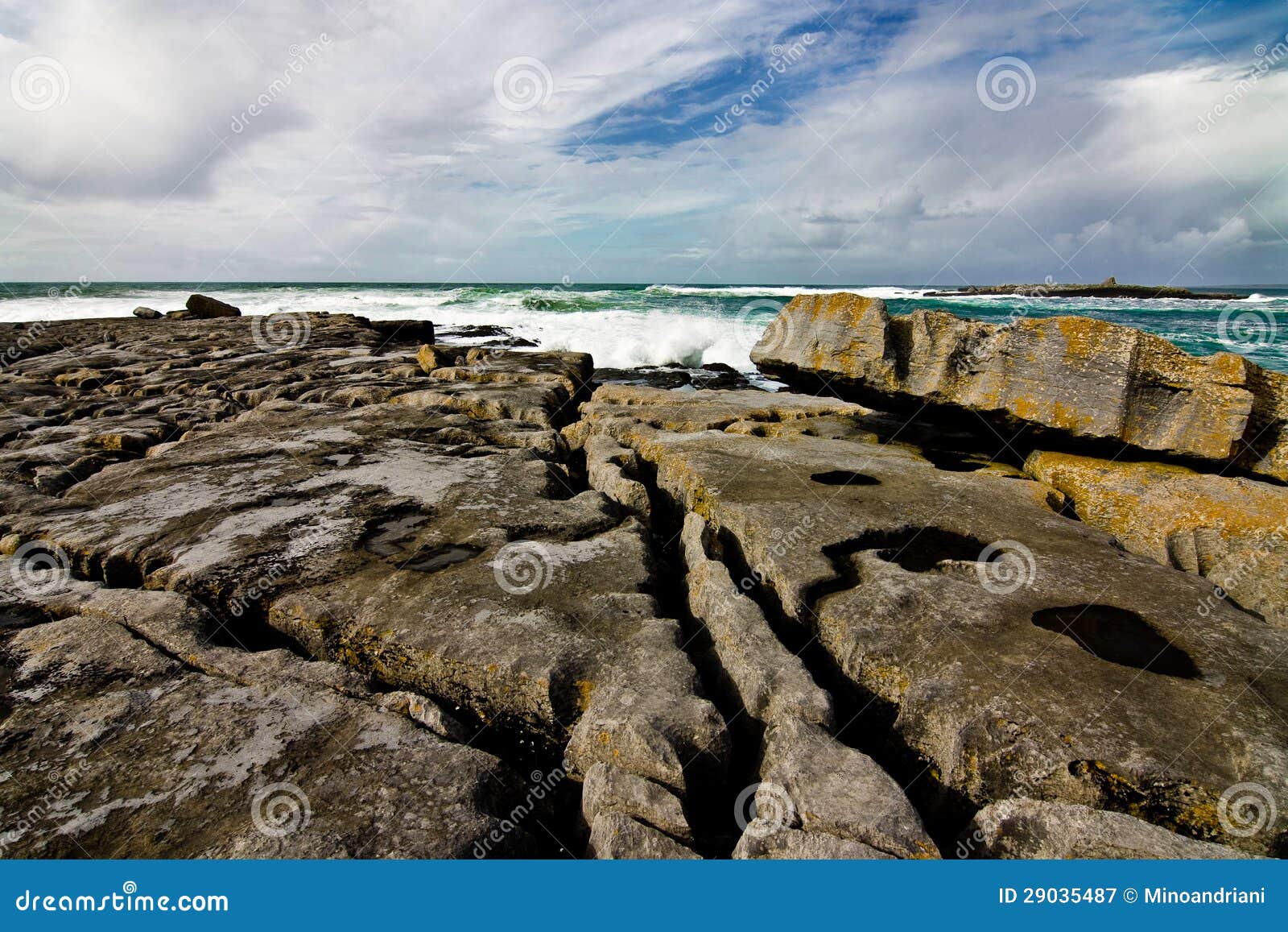 Doolin S Bay, the Burren. Panorama Stock Image - Image of evening ...