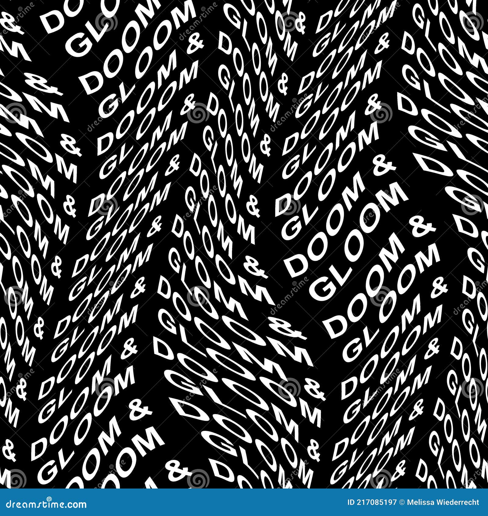 DOOM and GLOOM Words Warped, Distorted, Repeated, and Arranged into ...