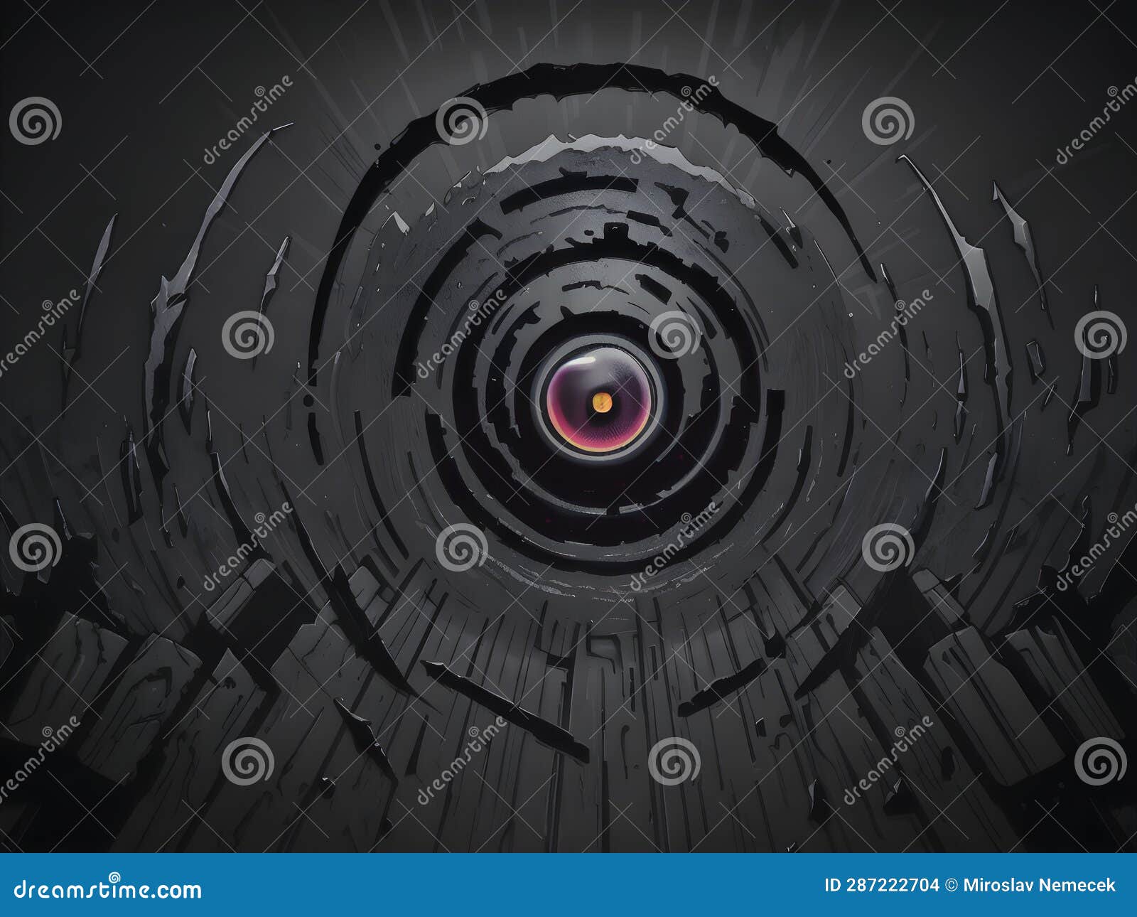 Doom Sky of Dark Energy, Generative AI Illustration Stock Photo - Image ...