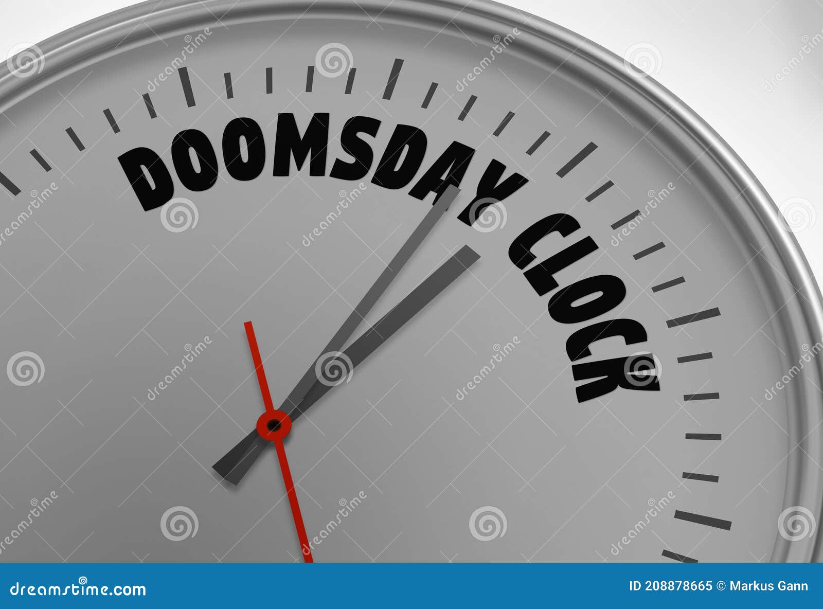 Doomsday Clock Cartoon Vector | CartoonDealer.com #126633711