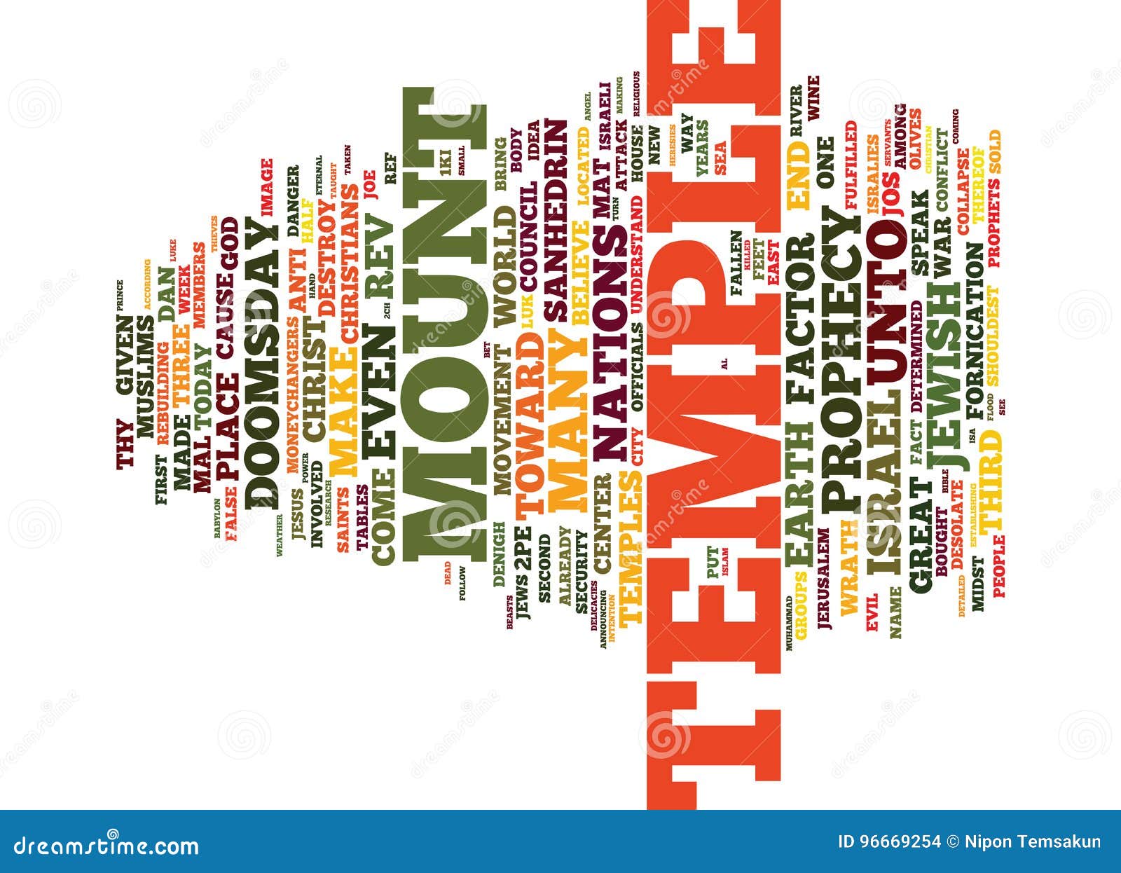 The Doomsday Factor Text Background Word Cloud Concept Stock ...