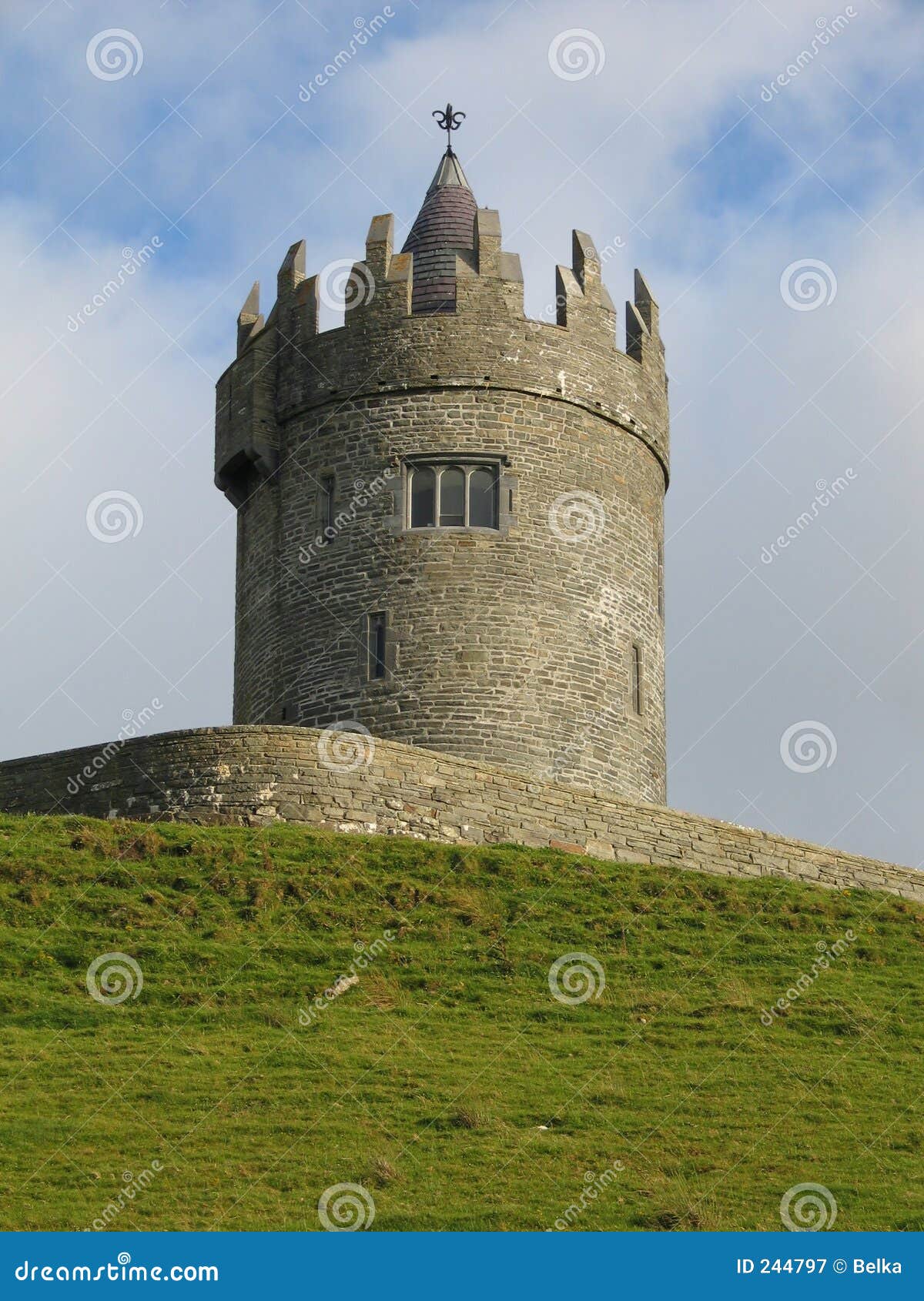 Doonagore Castle stock image. Image of mystical, clare - 244797