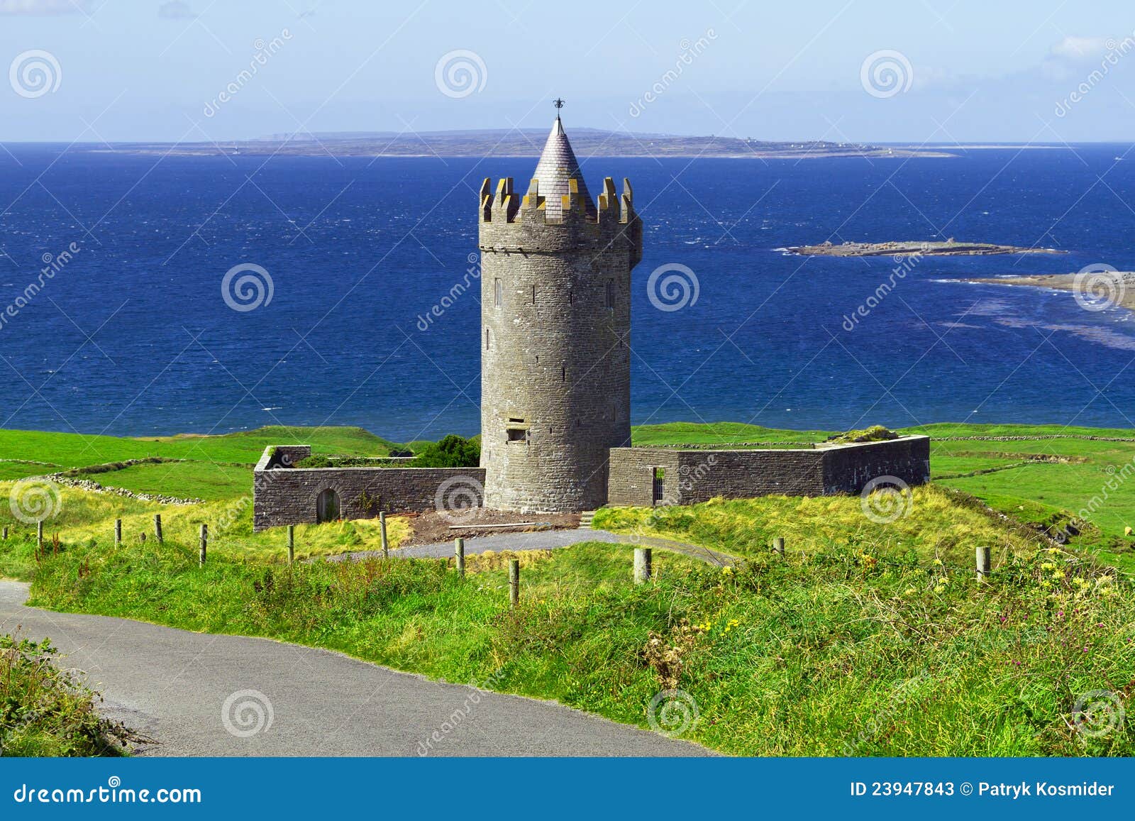 Doonagore Castle in Co. Clare Stock Image - Image of landmark, doolin ...