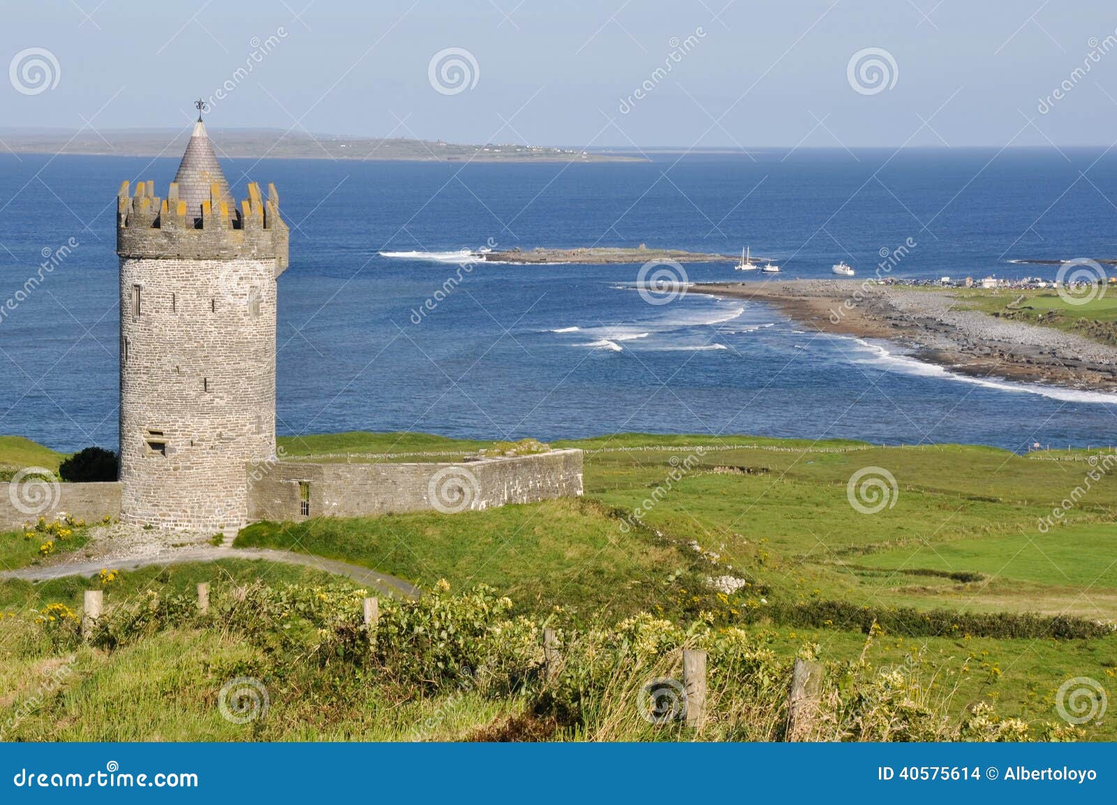 Doonagore Castle, Co. Clare, Ireland Stock Photo - Image of history ...