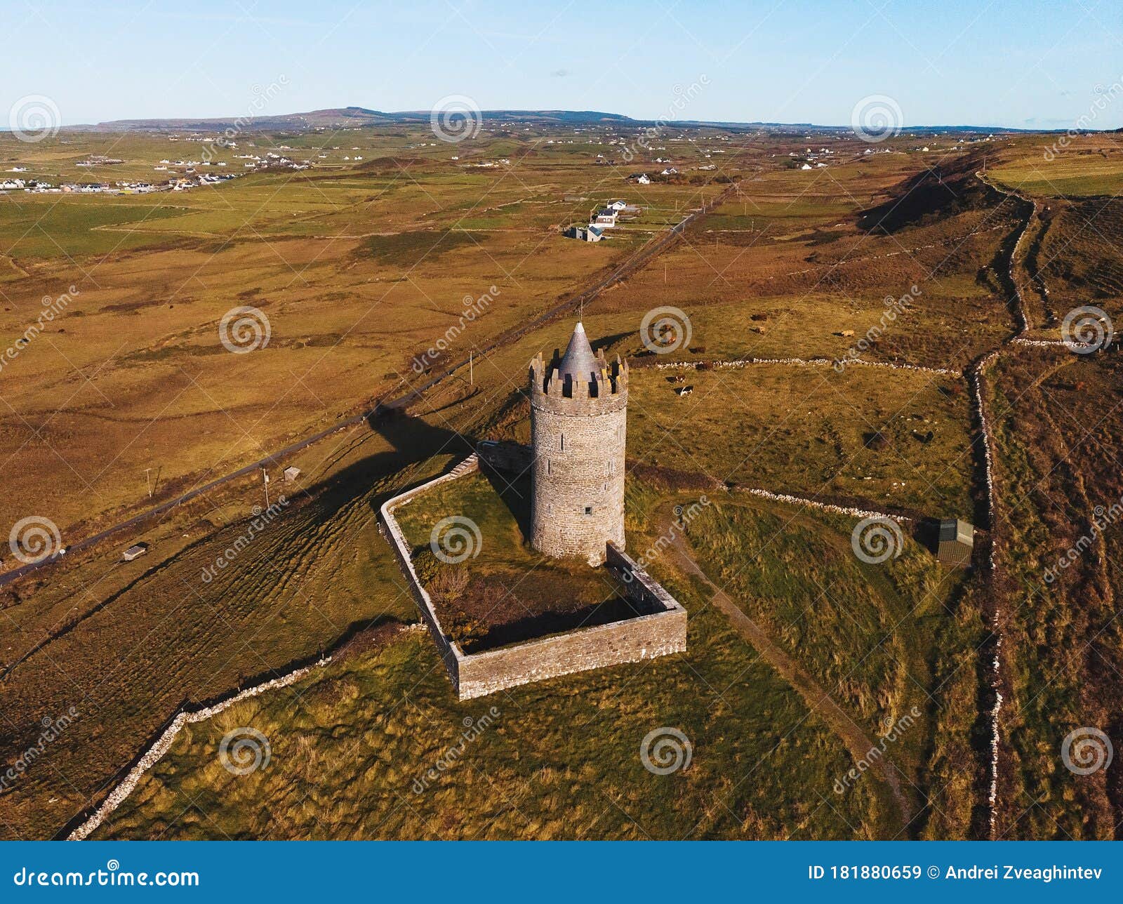 Doonagore Castle in Ireland Stock Image - Image of natural, beautiful ...