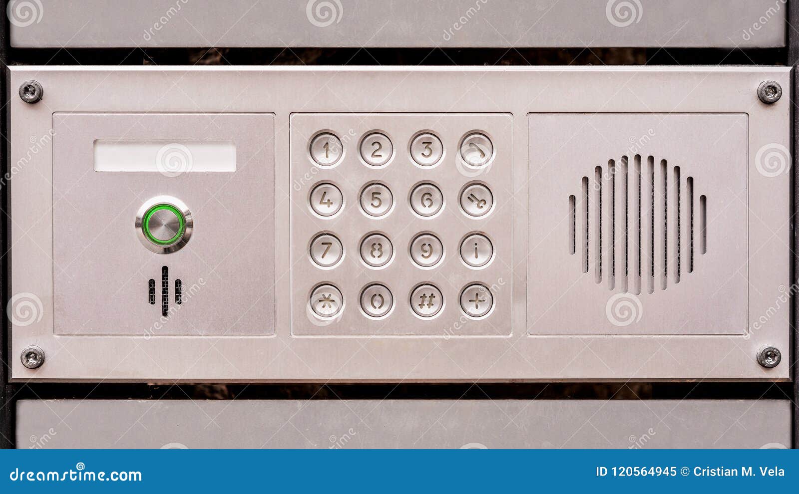 Door acces panel stock image. Image of secure, automated - 120564945