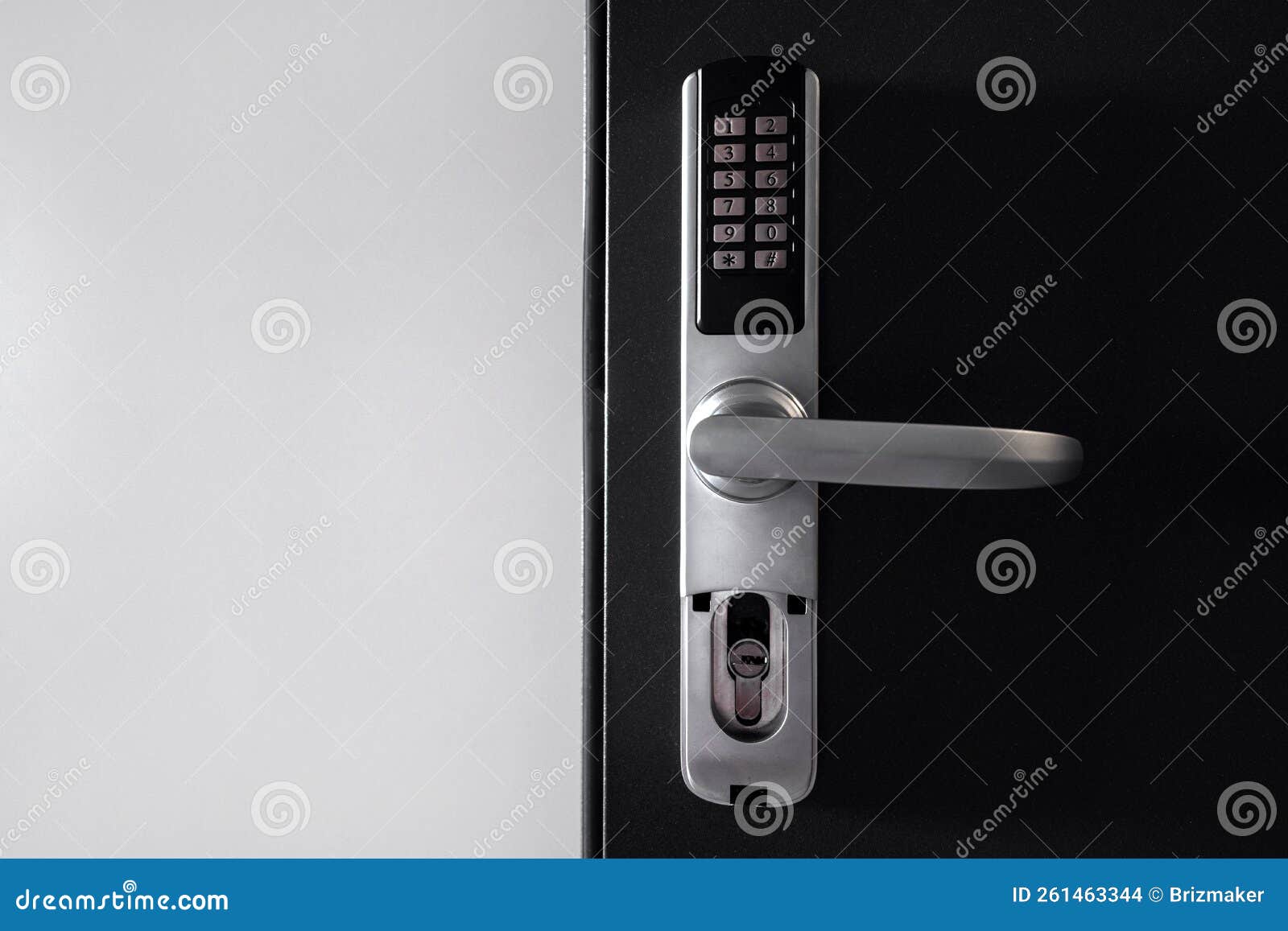 Door Access Control with Keypad on Smart Security System Stock Photo ...