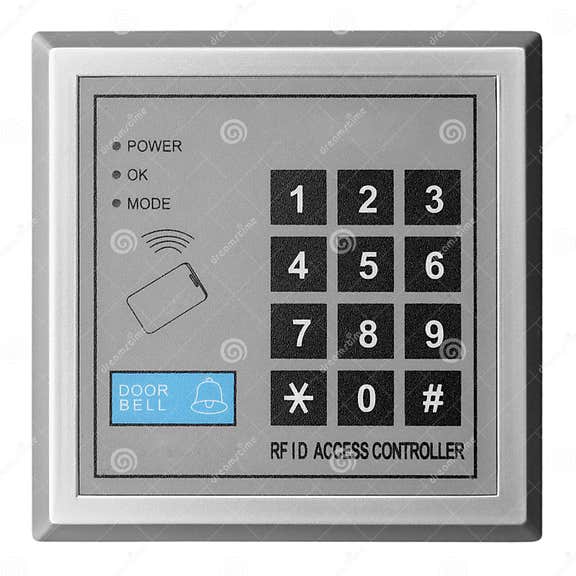 Door access controller stock image. Image of asterisk - 13724729